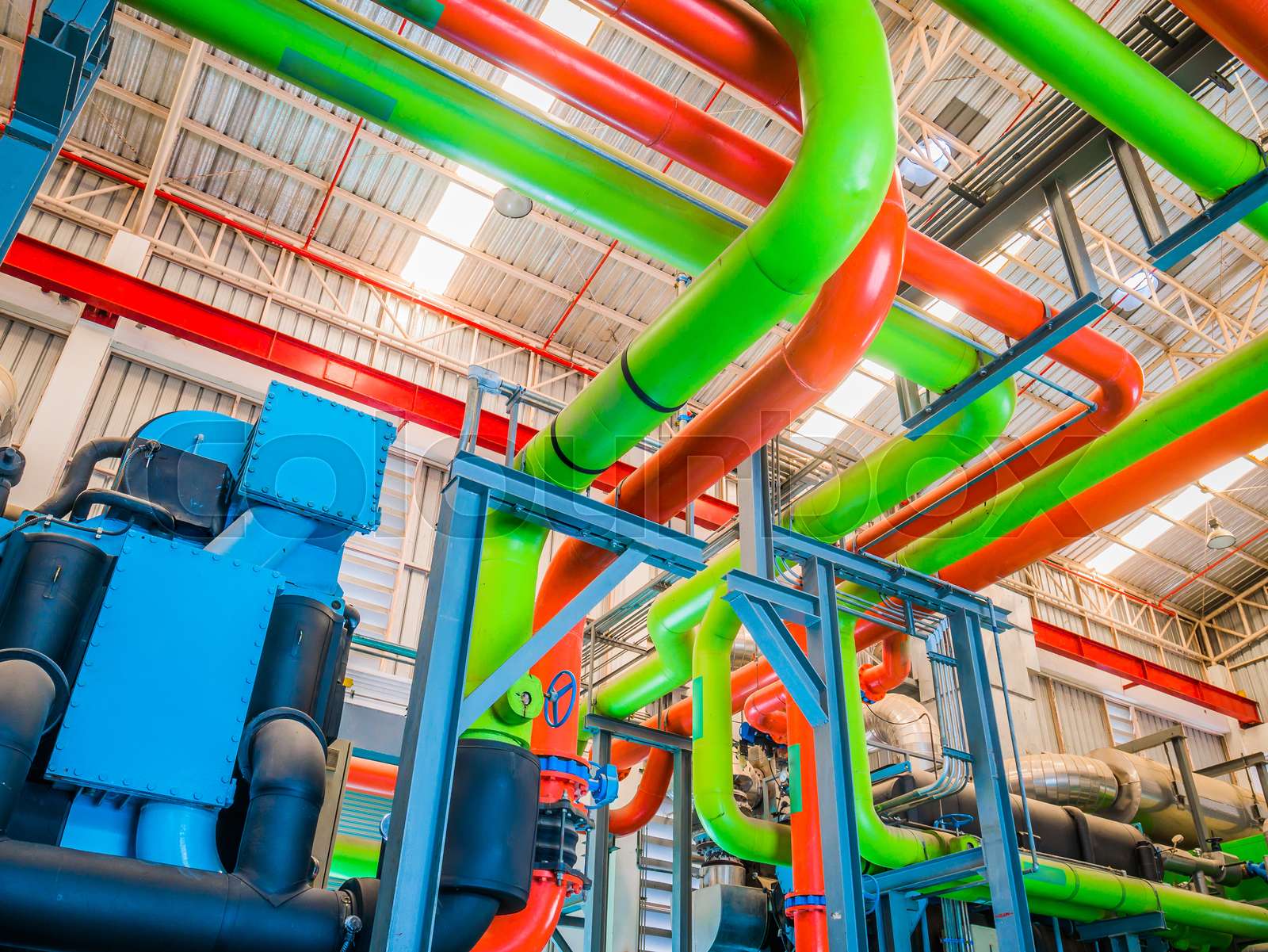 Chiller package for cooling the Building | Stock image | Colourbox