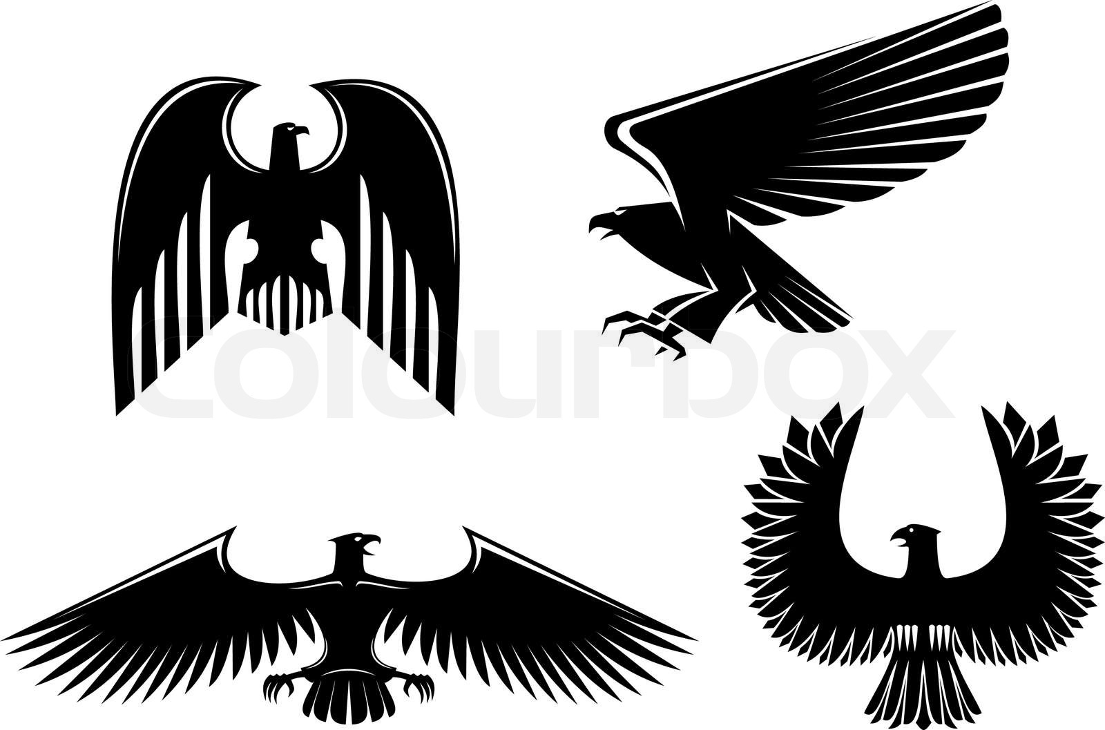 Adler -Symbol auf weißem für Design isoliert | Stock-Vektor | Colourbox