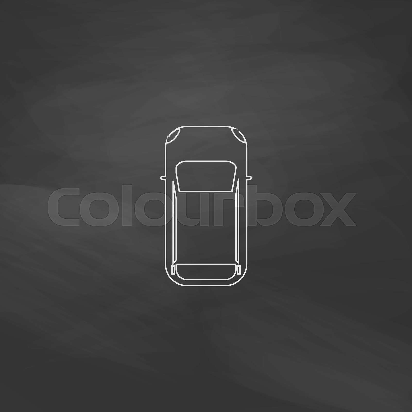 top view car computer symbol | Stock vector | Colourbox