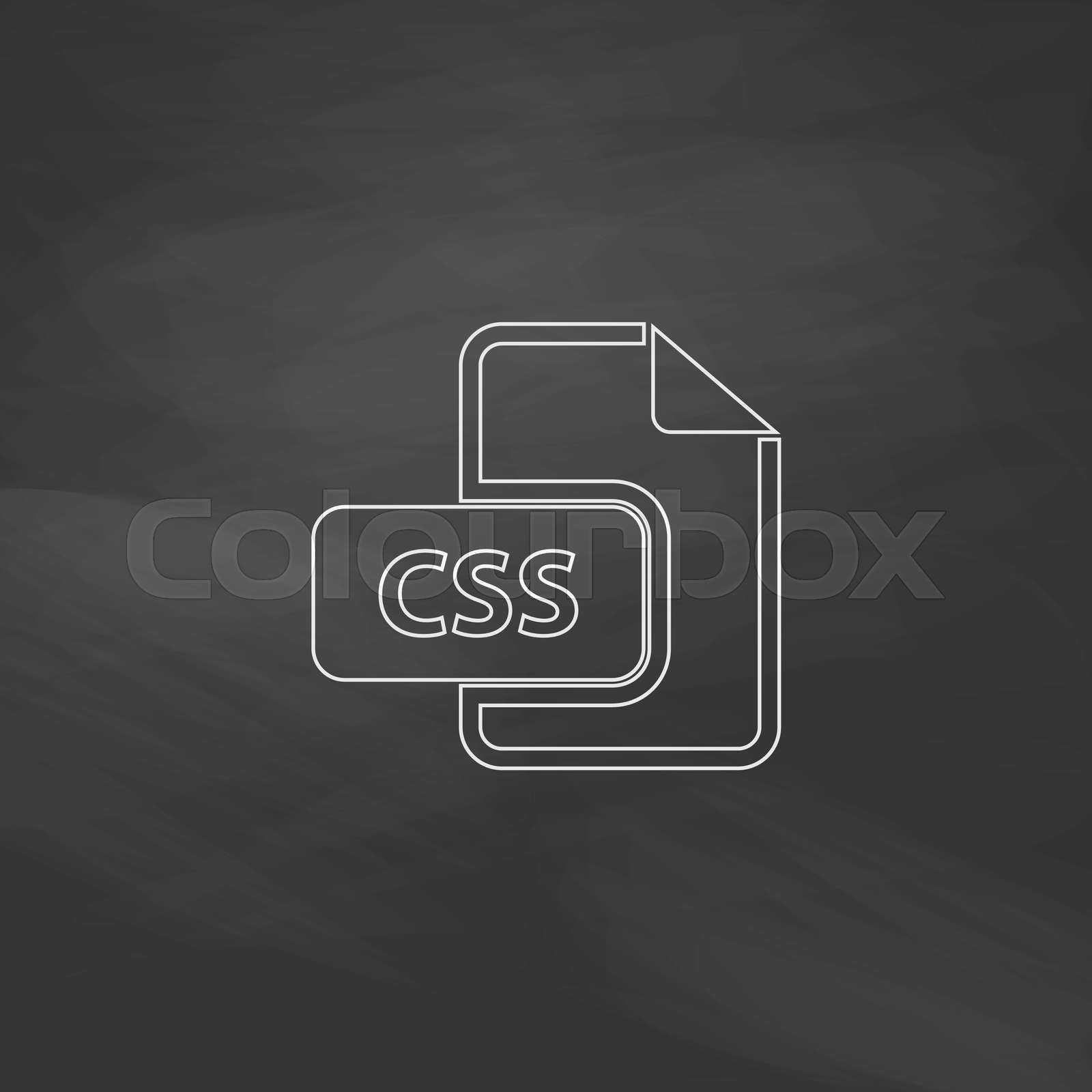 CSS computer symbol | Stock vector | Colourbox