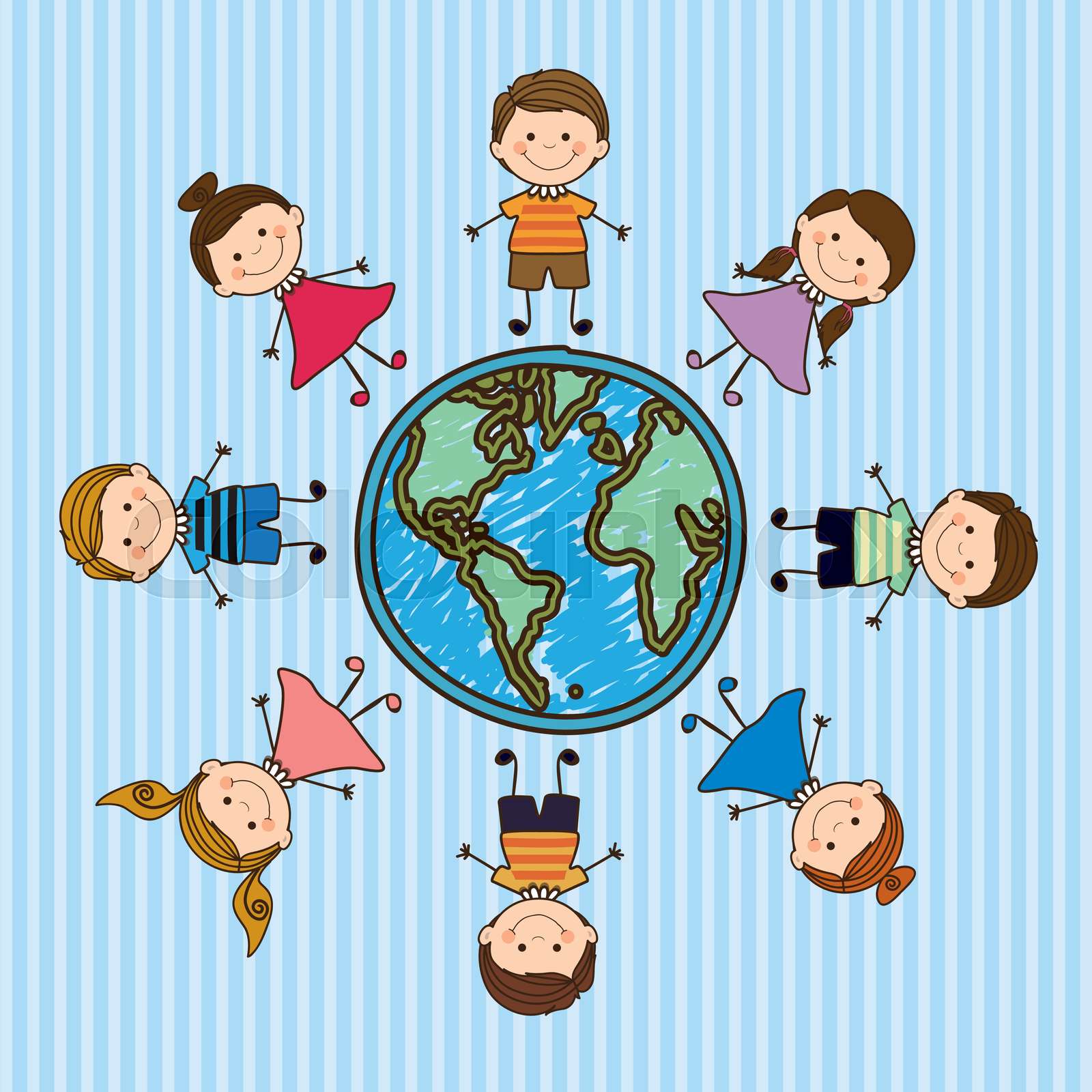 Kids Team | Stock vector | Colourbox