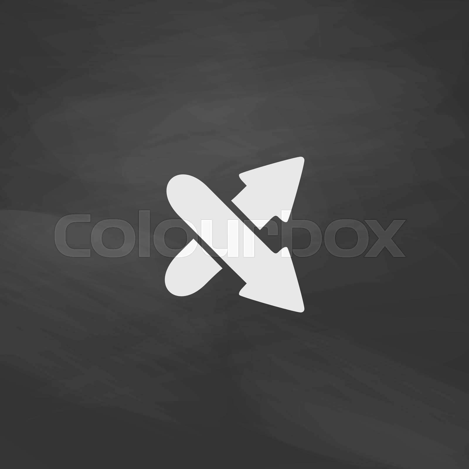 crossing arrow computer symbol | Stock vector | Colourbox