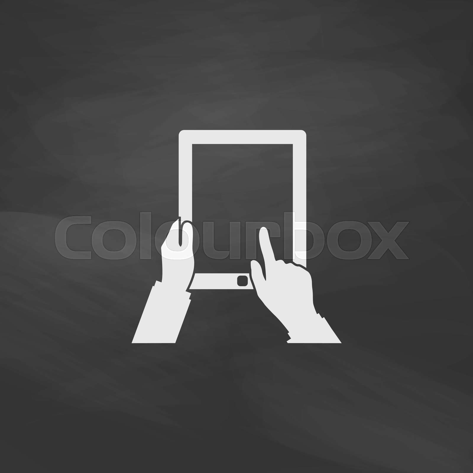 Tap Tablet computer symbol | Stock vector | Colourbox