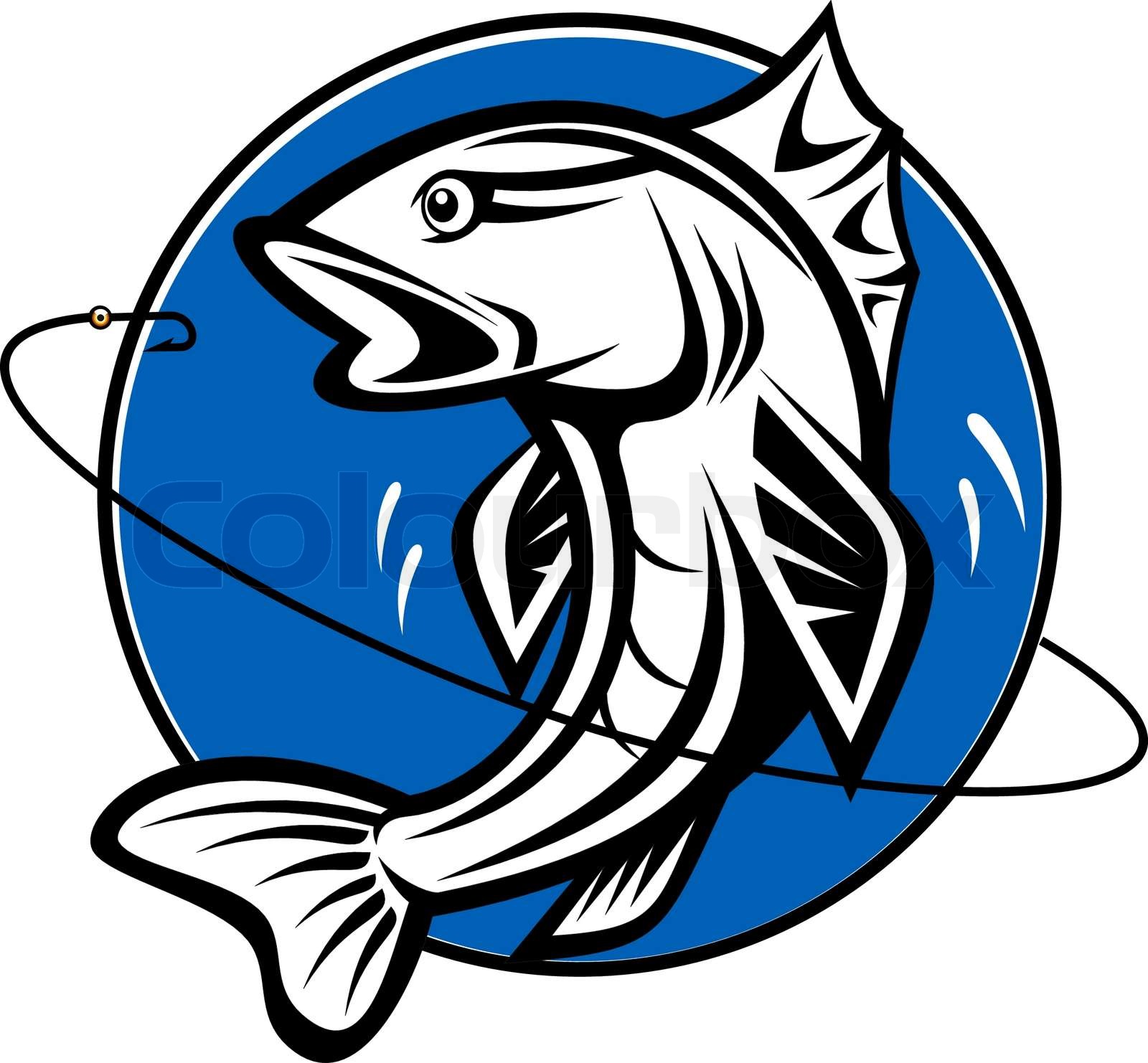 Fisk som fiskeri symbol for design | Stock vektor | Colourbox