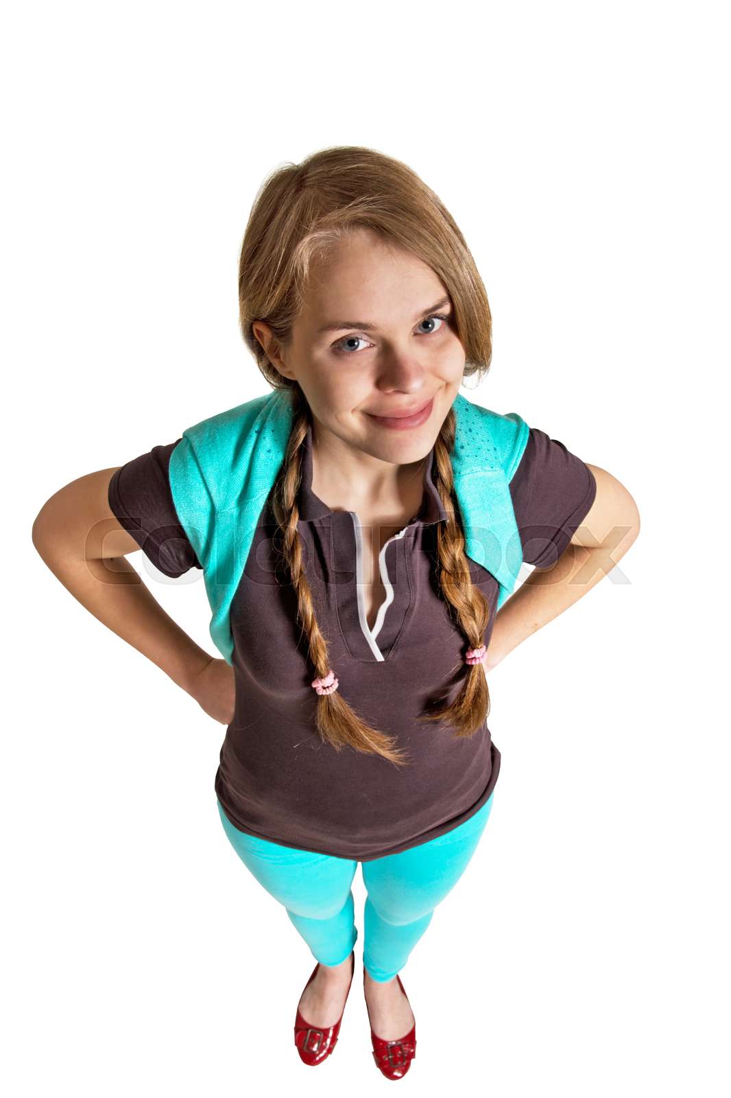 teen, girl, schule | Stock Bild | Colourbox