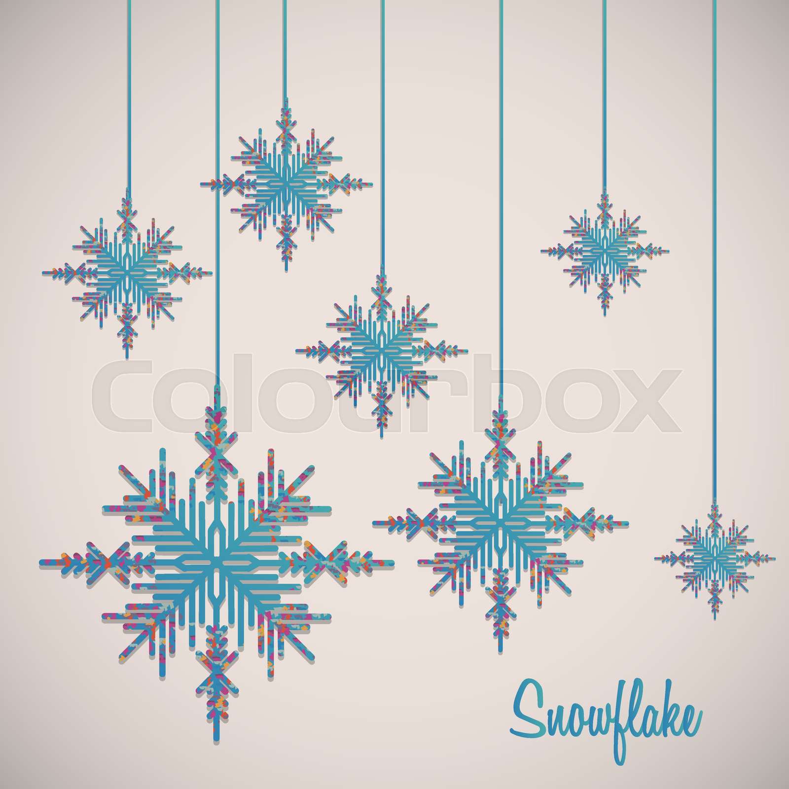 icon, schnee, icons | Stock-Vektor | Colourbox