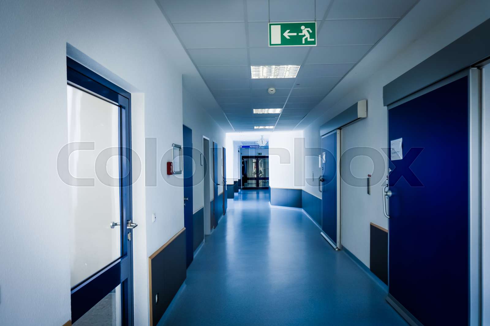 Hospital Interior Hallway