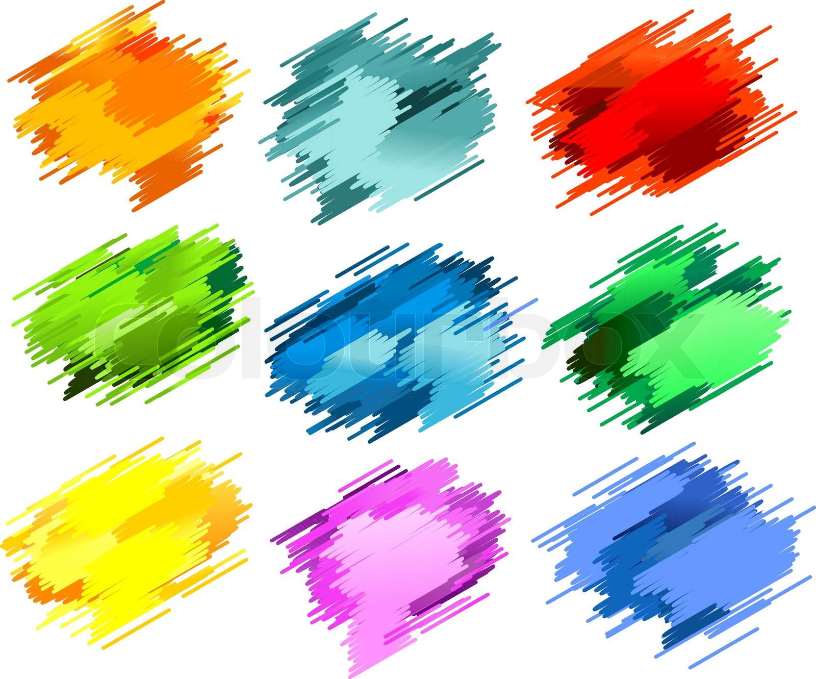 Color abstract Spritzer auf weiß für design isoliert | Stock-Vektor ...