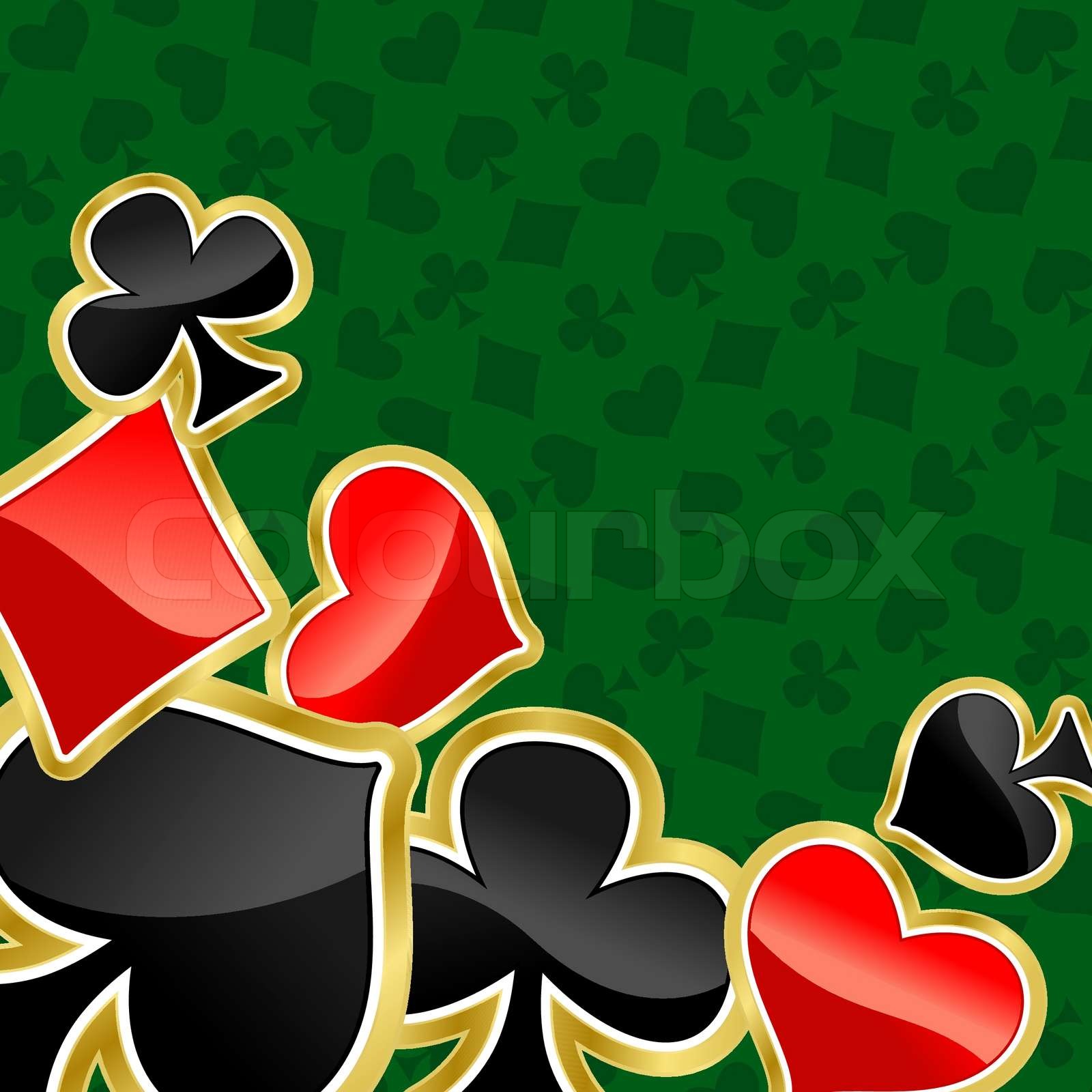 Poker background with symbols of cards for design | Stock vector ...