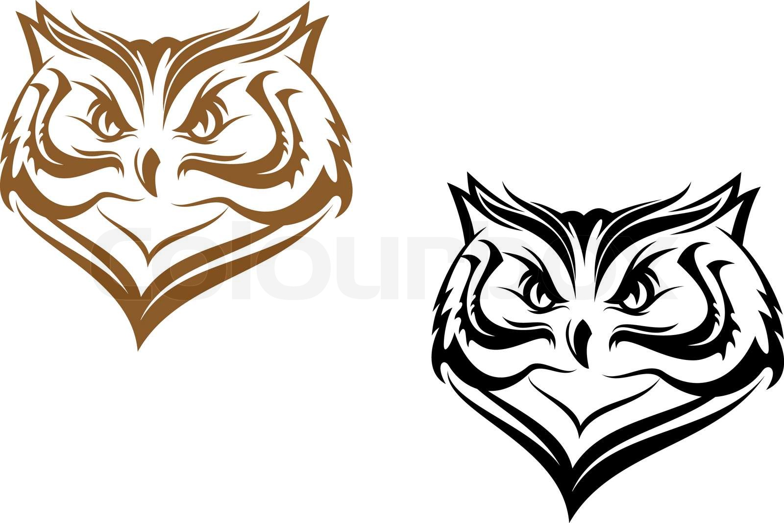 Old owl | Stock vector | Colourbox