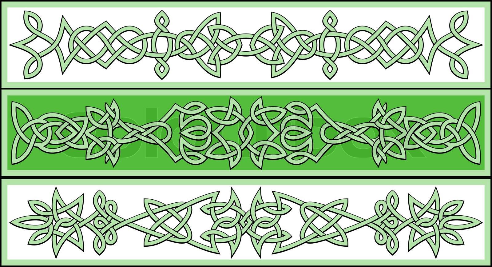 Celtic ornaments and patterns for irish or religious design | Stock ...