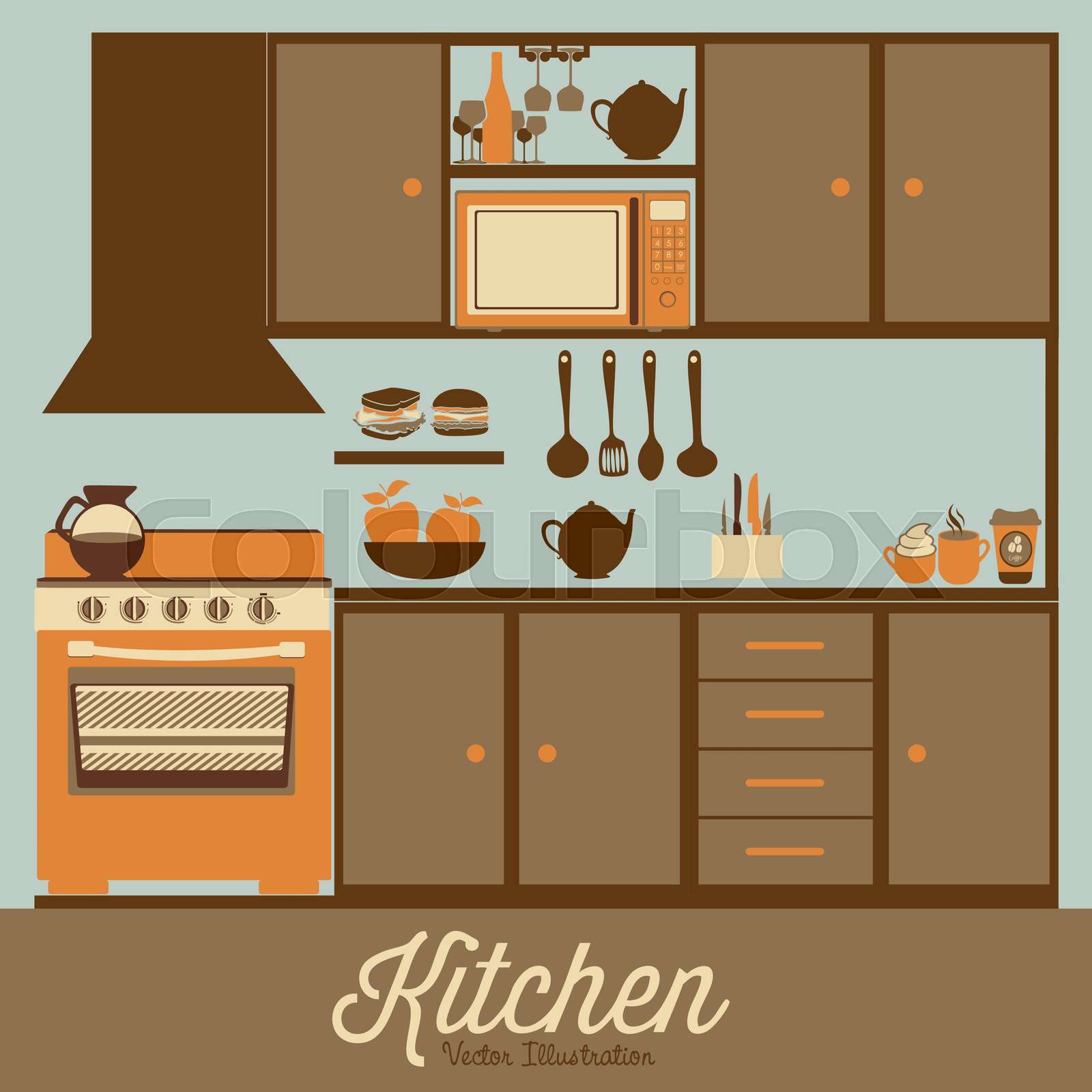 kitchen | Stock vector | Colourbox