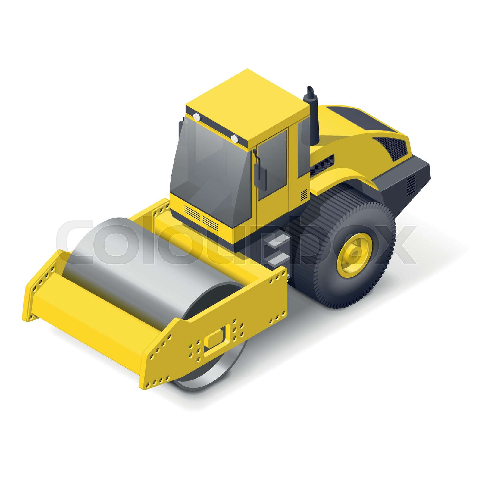 Soil compactor icon | Stock vector | Colourbox