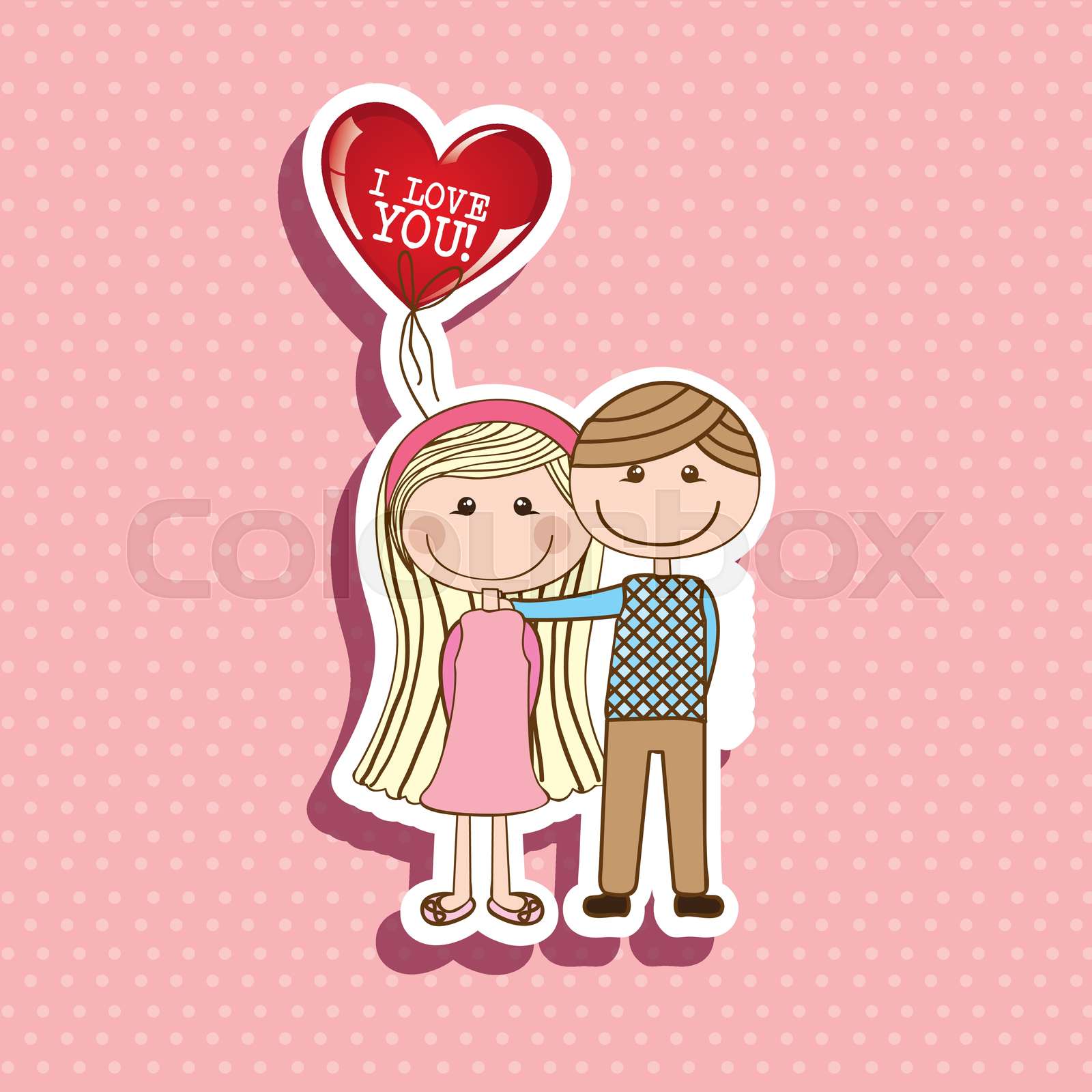 Illustration of love | Stock vector | Colourbox