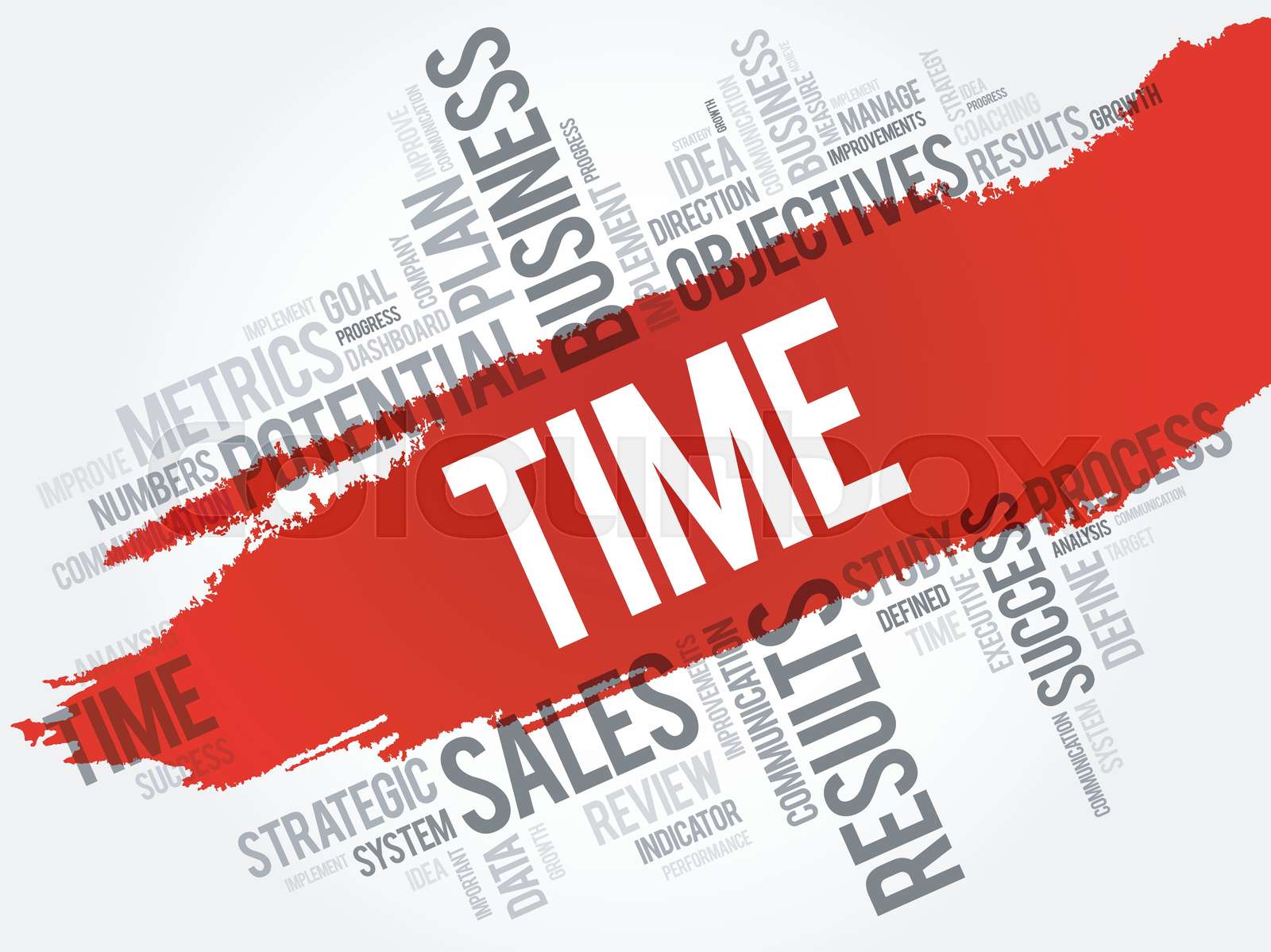 Time word cloud | Stock vector | Colourbox