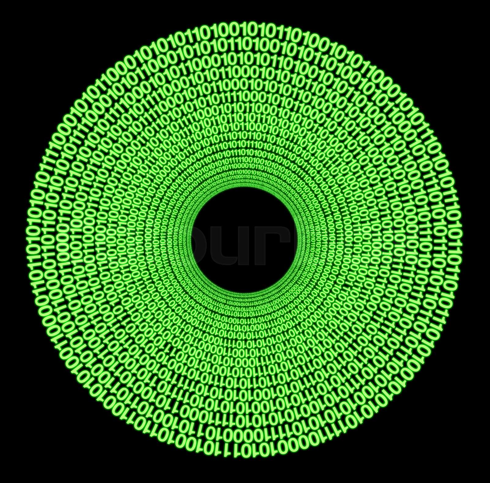 radial binary theme | Stock image | Colourbox