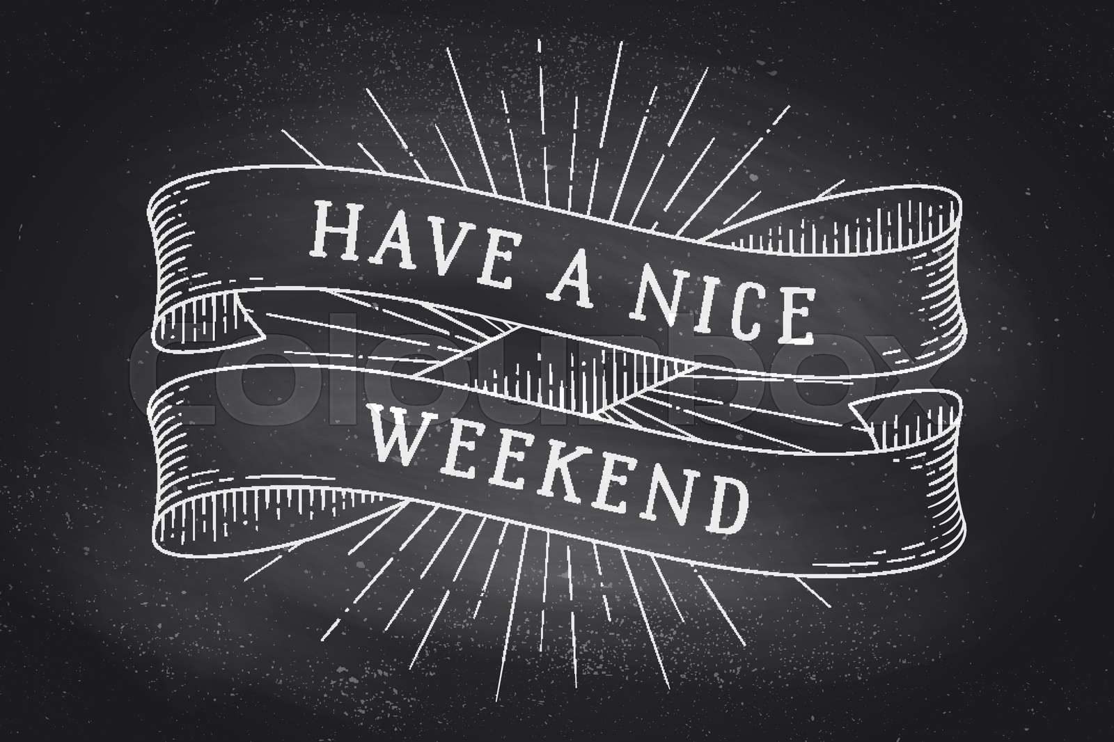 Ribbon with inscription Have a nice weekend | Stock vector | Colourbox