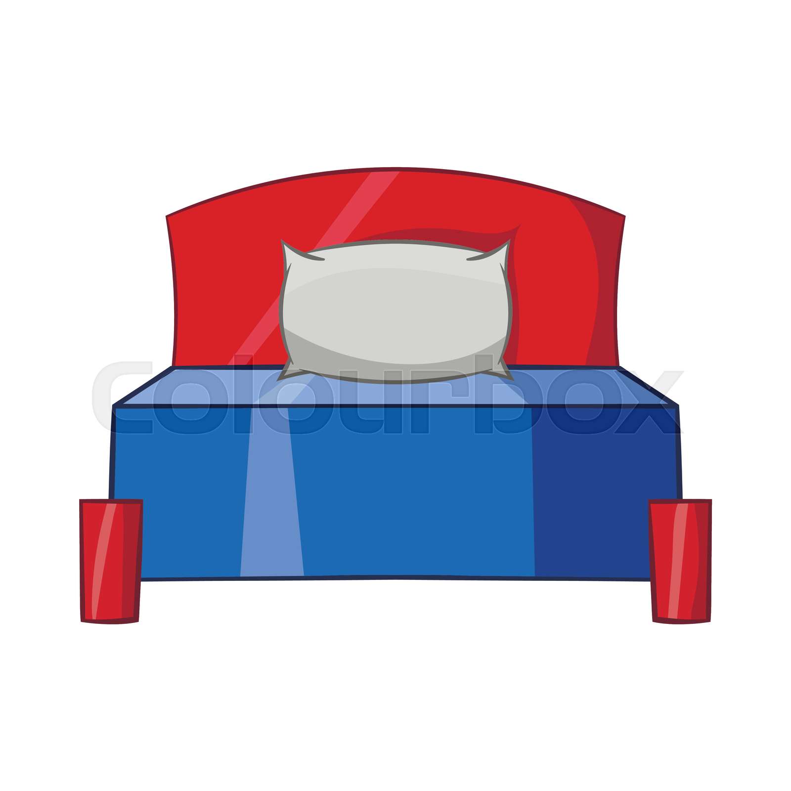 bett, icon, cartoon | Stock-Vektor | Colourbox