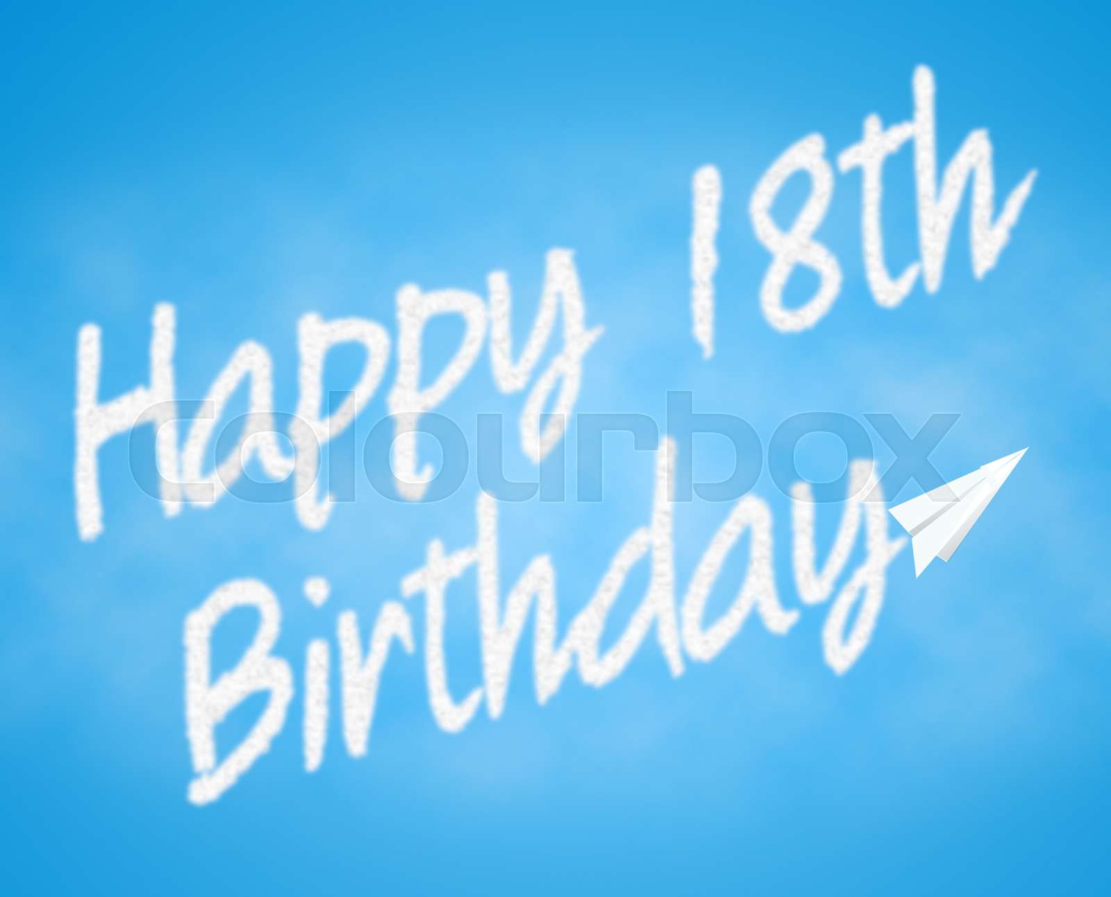Happy Eighteenth Birthday Means 18th Celebration And Congratulations ...