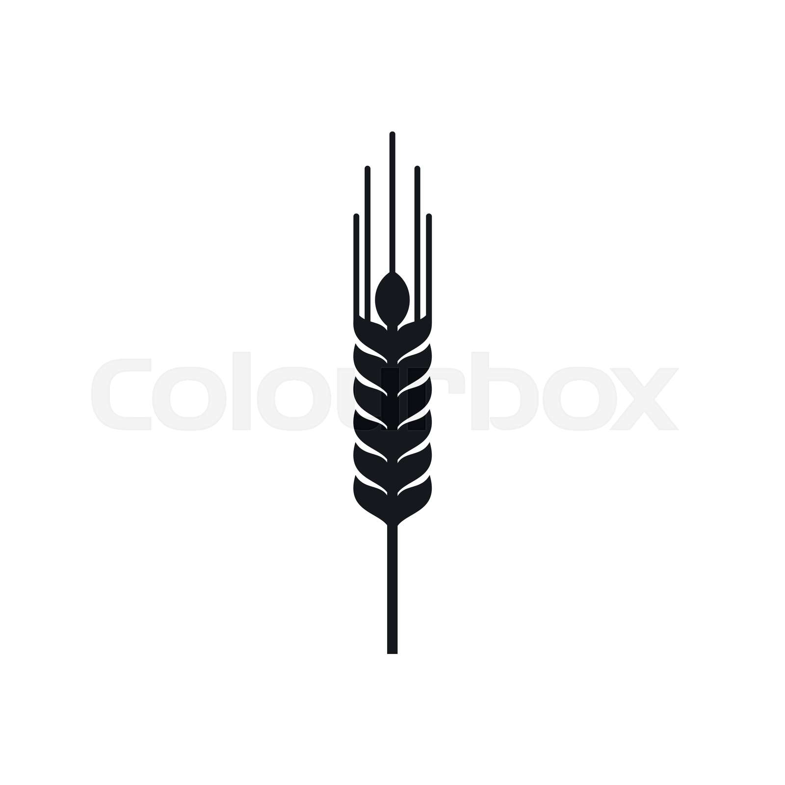 getreide, gerste, icon | Stock-Vektor | Colourbox