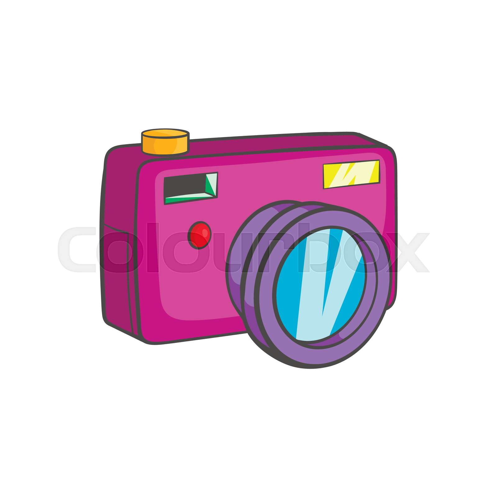 kamera, icon, cartoon | Stock-Vektor | Colourbox