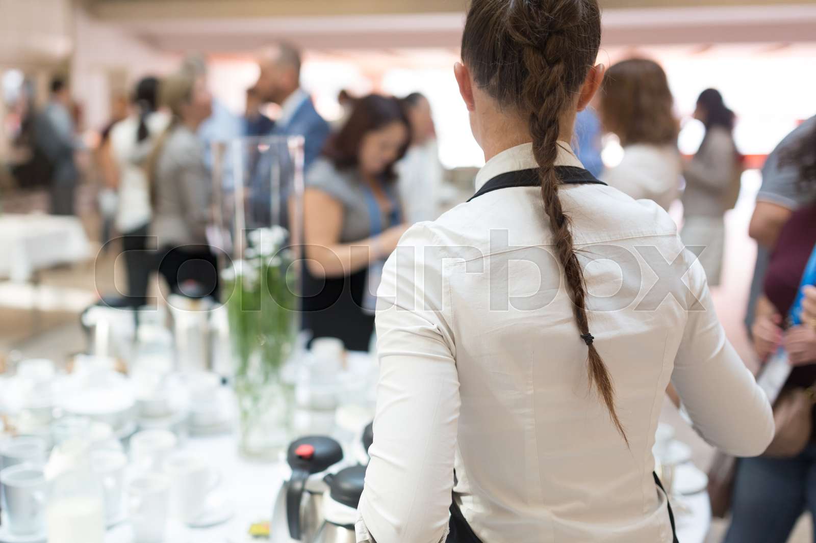 Coffee break at conference meeting. | Stock image | Colourbox