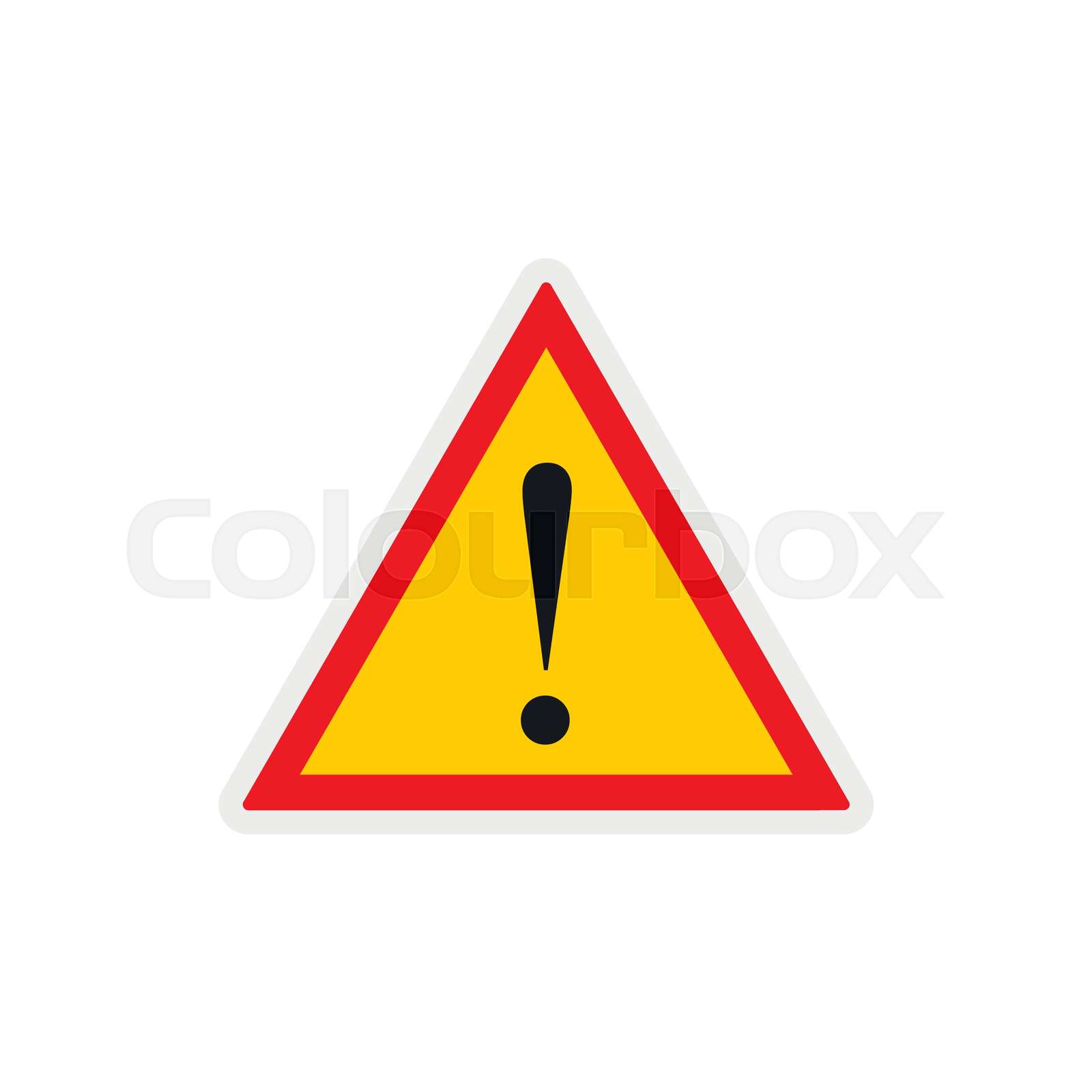 achtung, icon, dreieck | Stock-Vektor | Colourbox