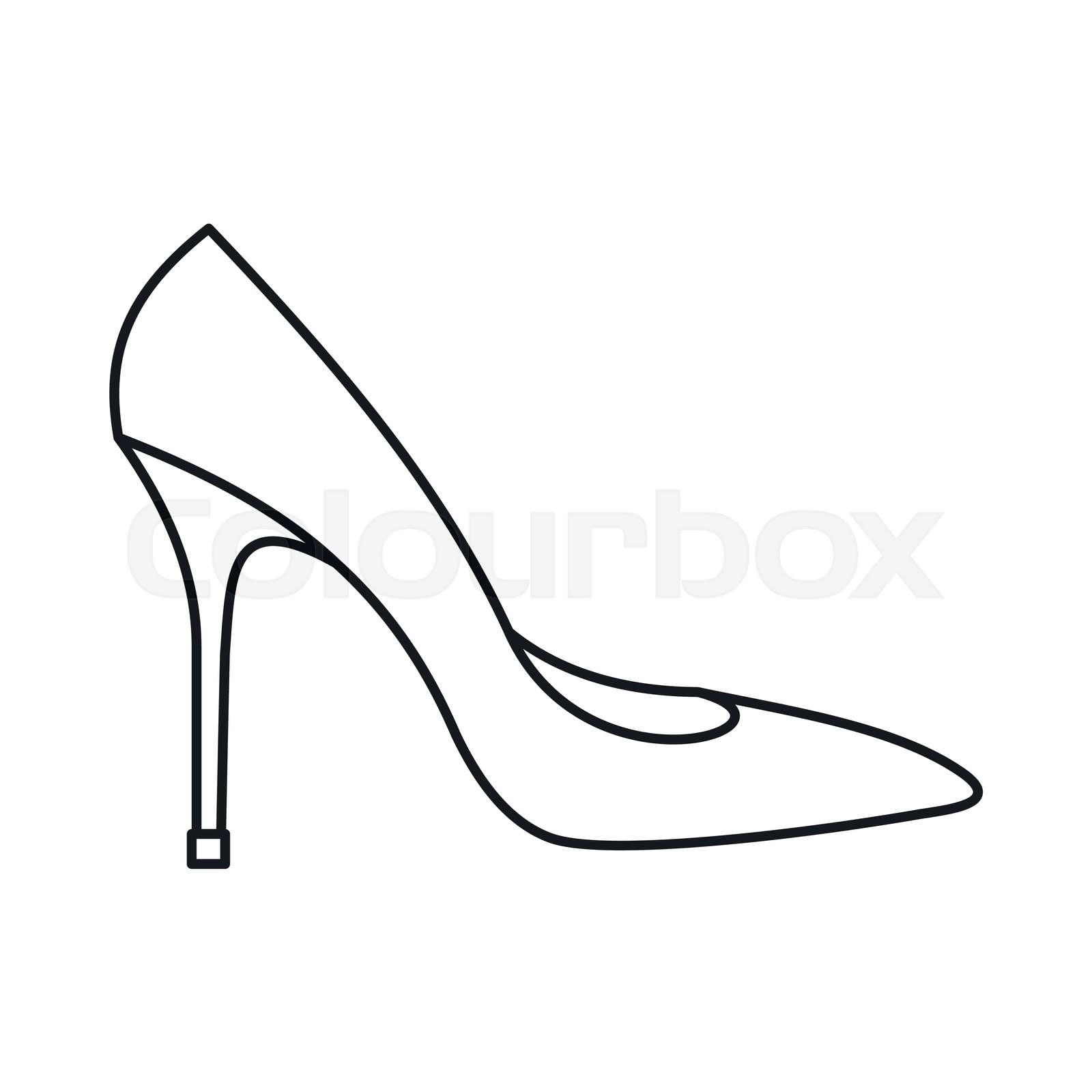 High Heel Outline