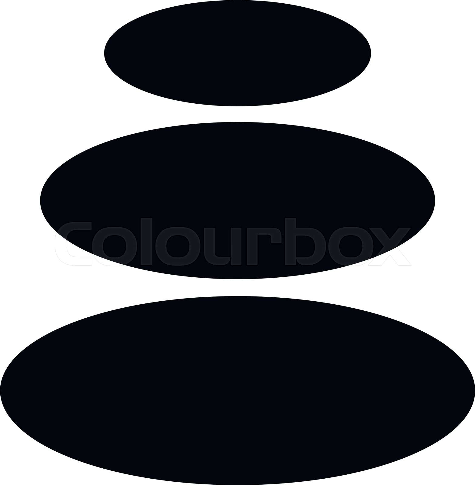 Basalt stones icon, simple style | Stock vector | Colourbox