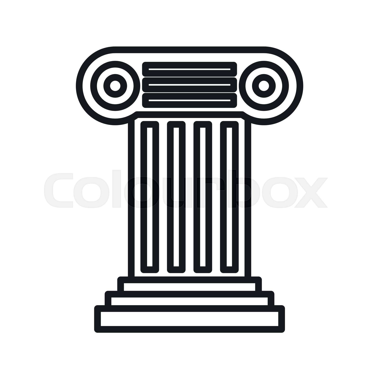 pfeiler, architektur, kontur | Stock-Vektor | Colourbox