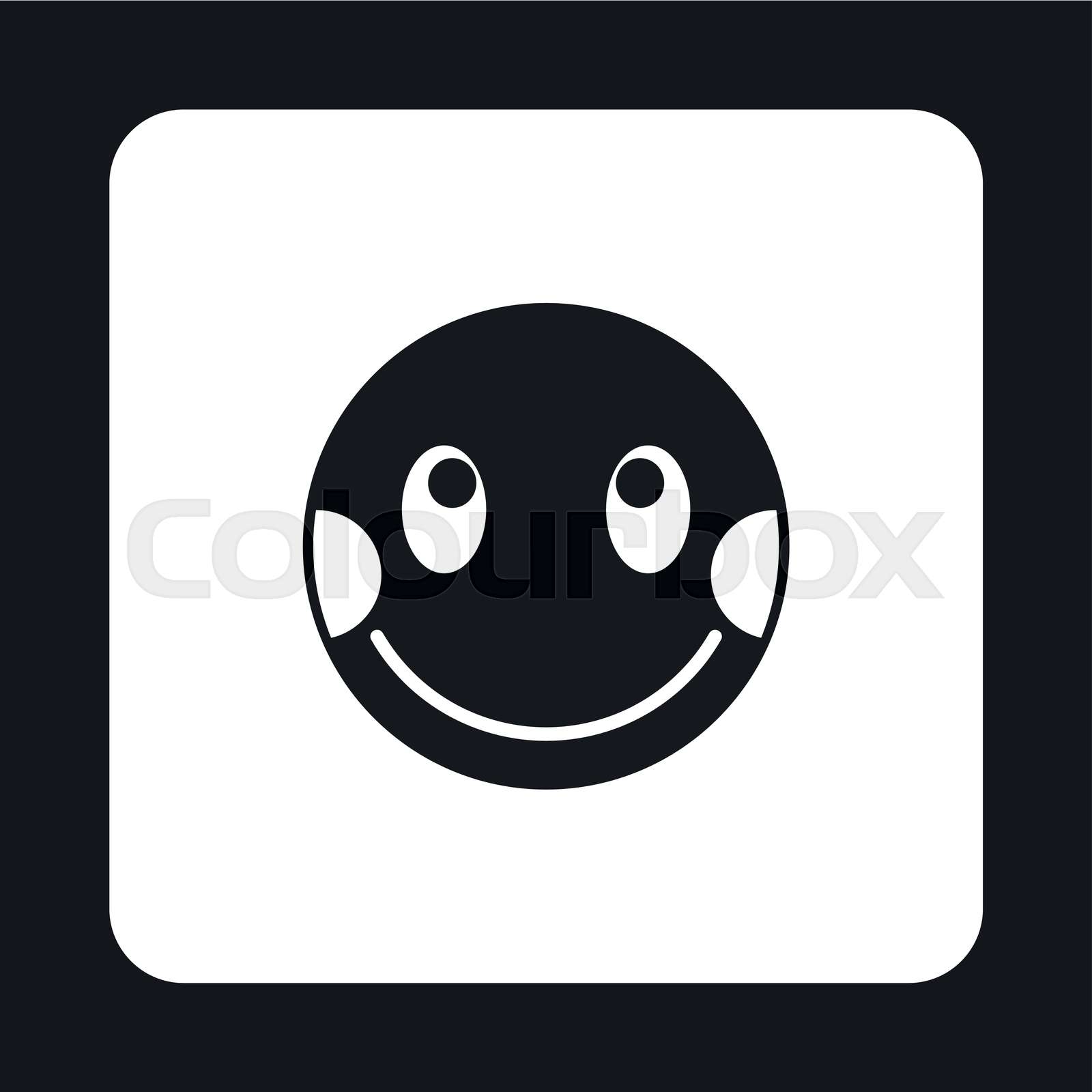 emoticon, forvirret, ikon | Stock vektor | Colourbox