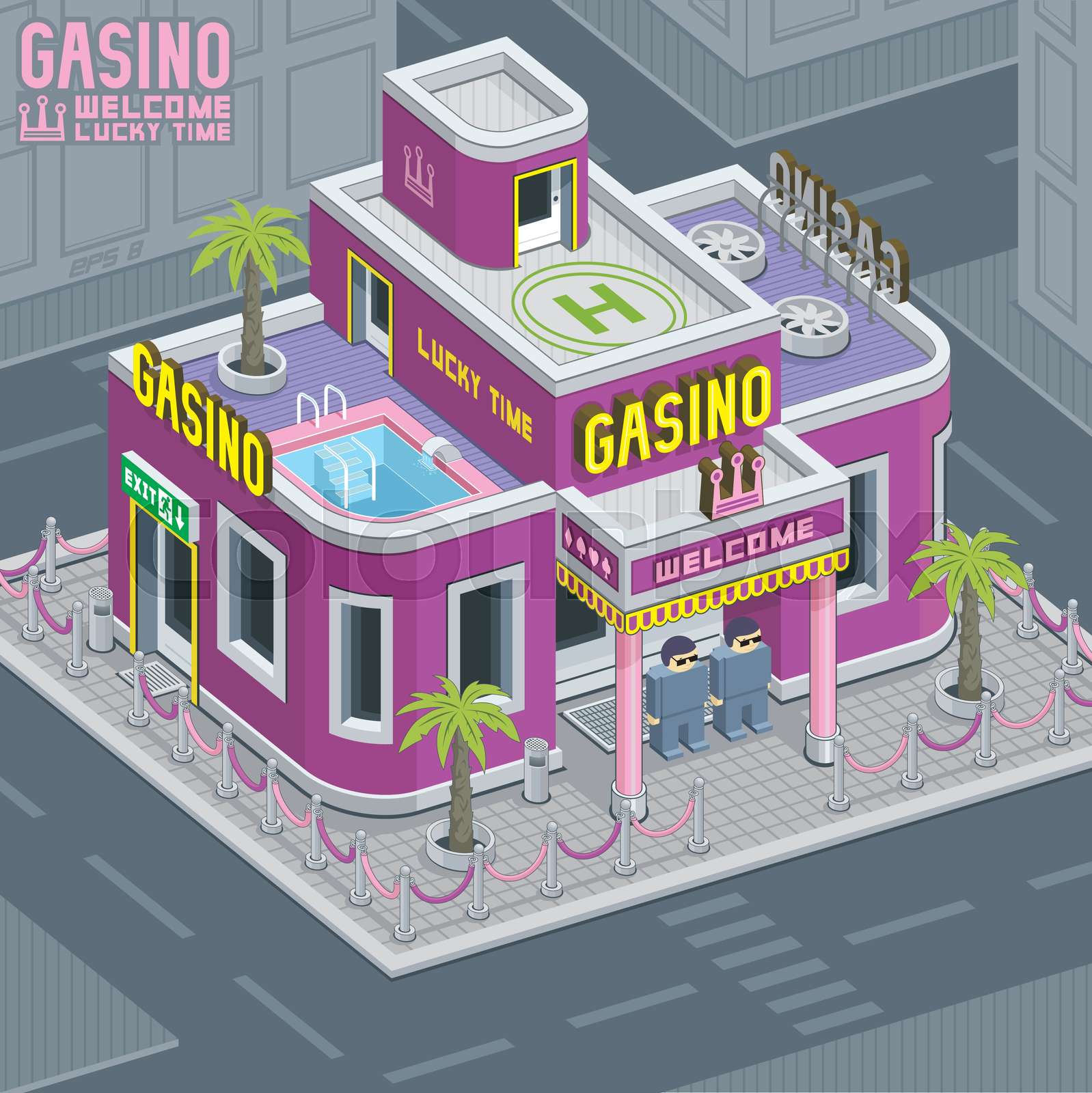 Casino building | Stock vector | Colourbox