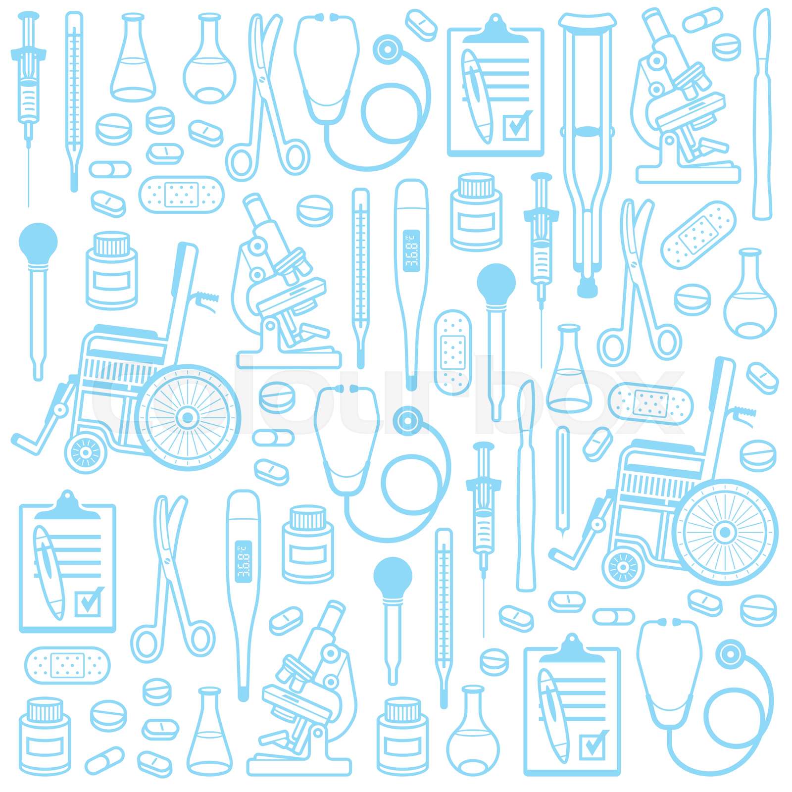 Medical seamless pattern | Stock vector | Colourbox