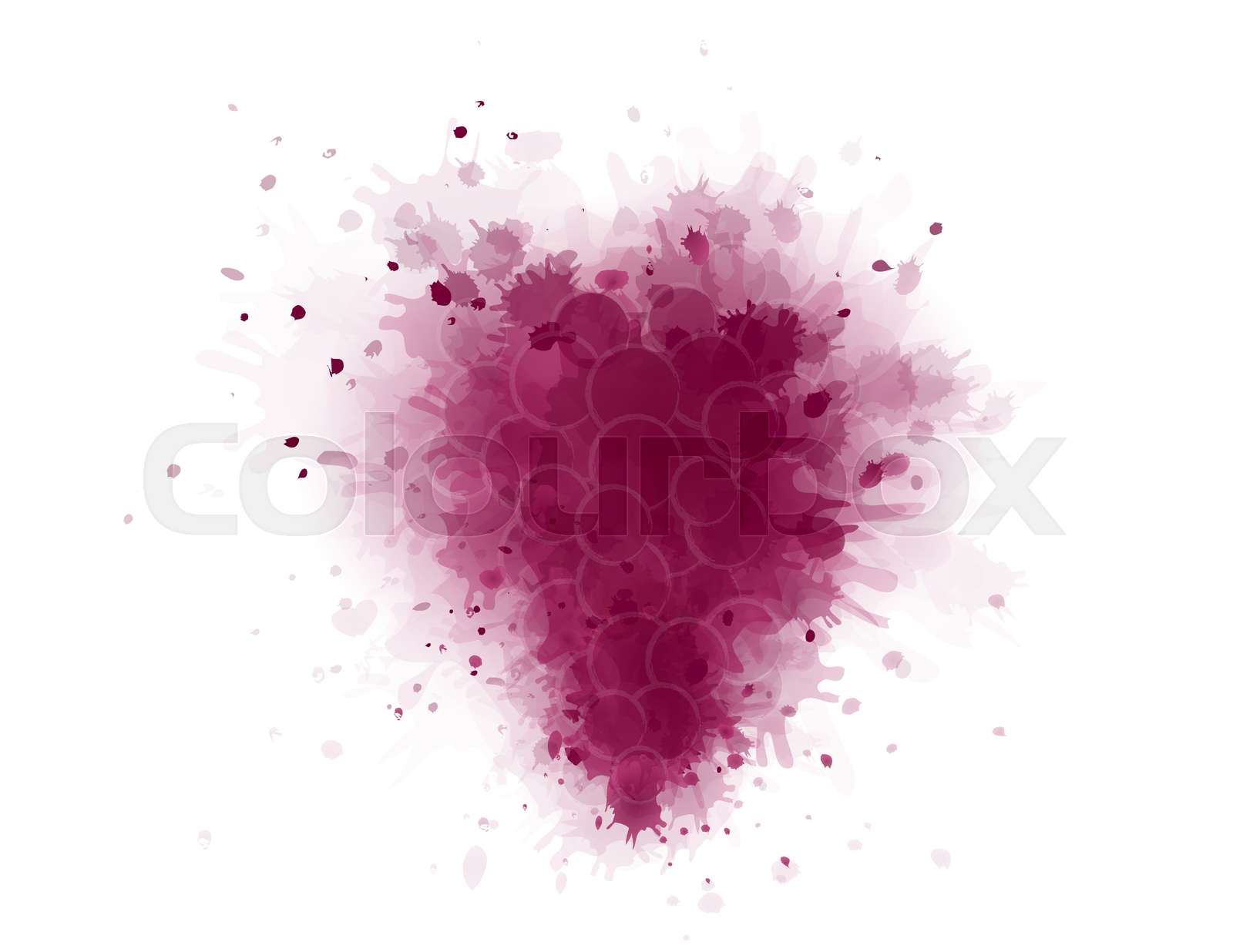 art grape splash | Stock vector | Colourbox