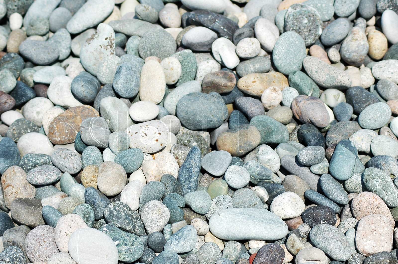 Viele kleine Kieselsteine am Strand | Stock Bild | Colourbox