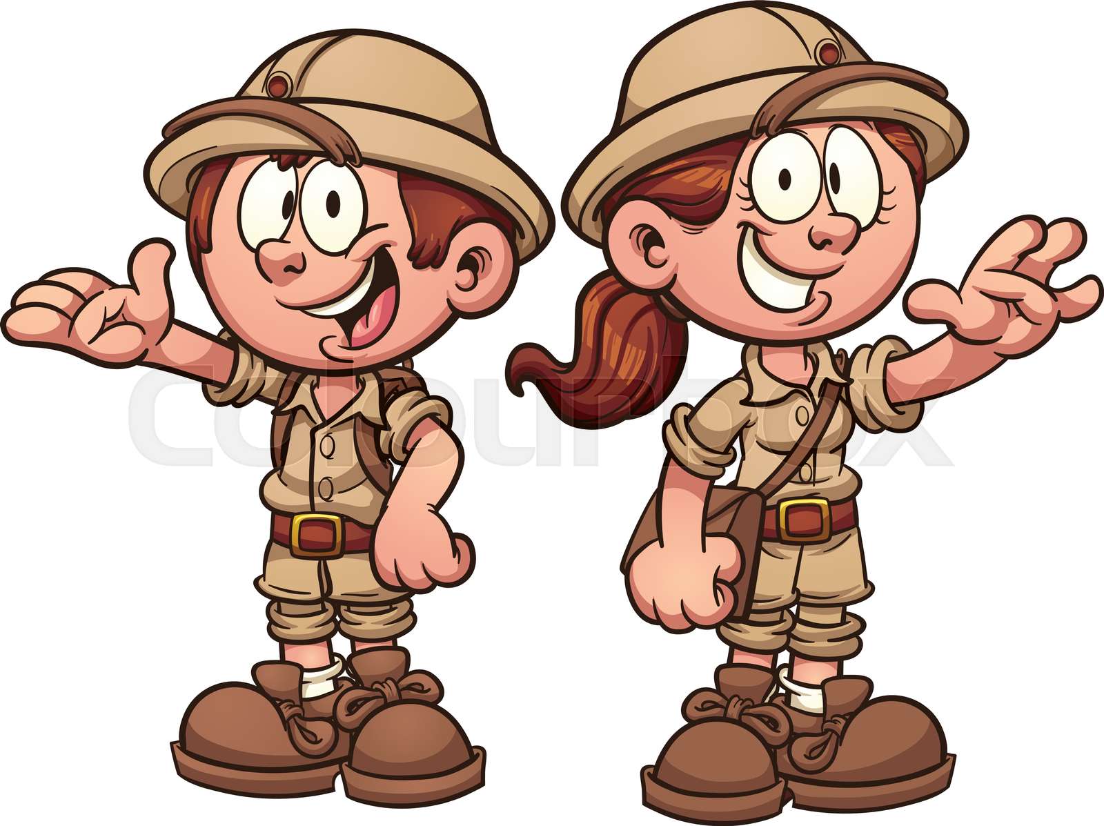 Safari Kids | Stock vector | Colourbox