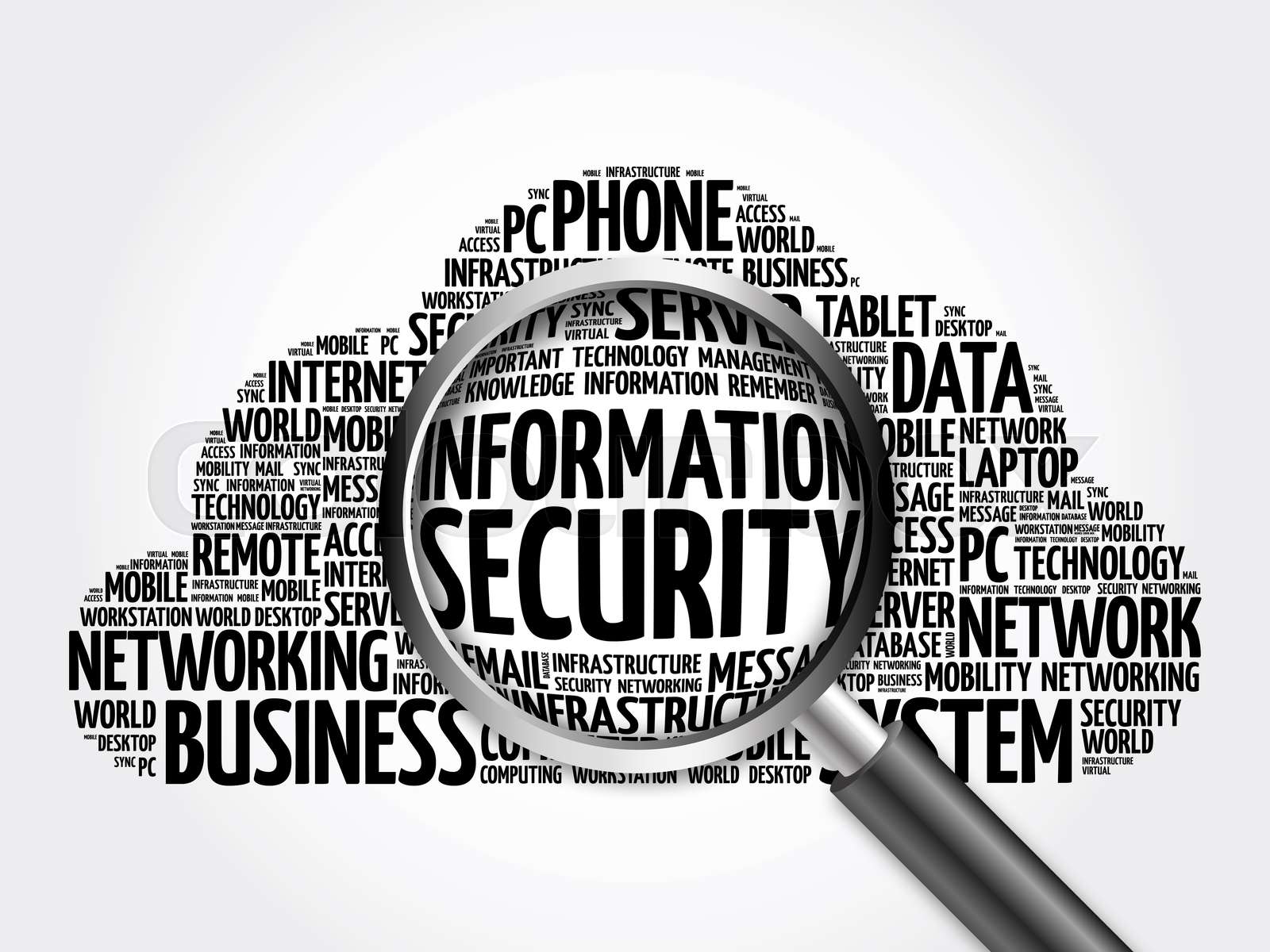 Information Security word cloud | Stock image | Colourbox
