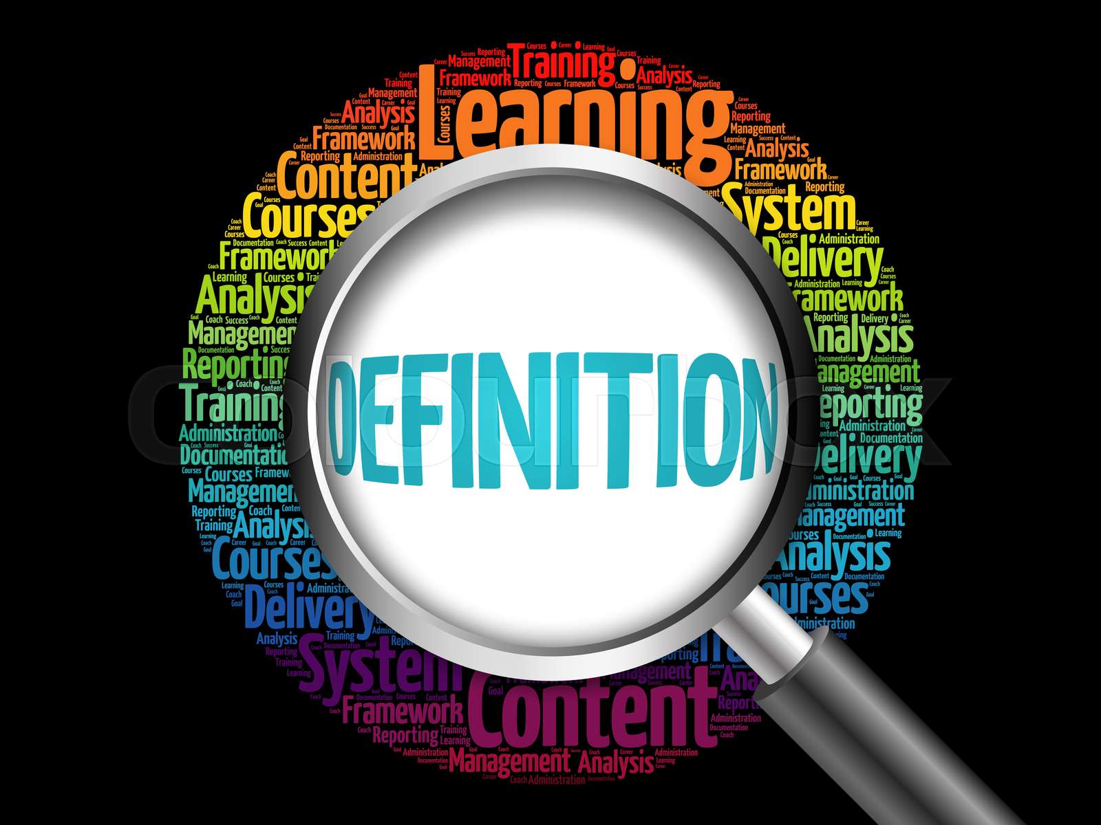 DEFINITION Word Cloud With Magnifying Glass Stock Image Colourbox DEFINITION Word Cloud With Magnifying Glass Stock Image Colourbox