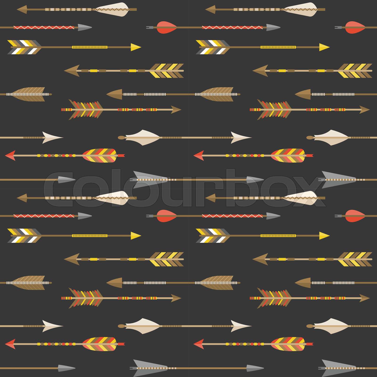 Arrow seamless pattern vector design for wrapping paper | Stock vector ...