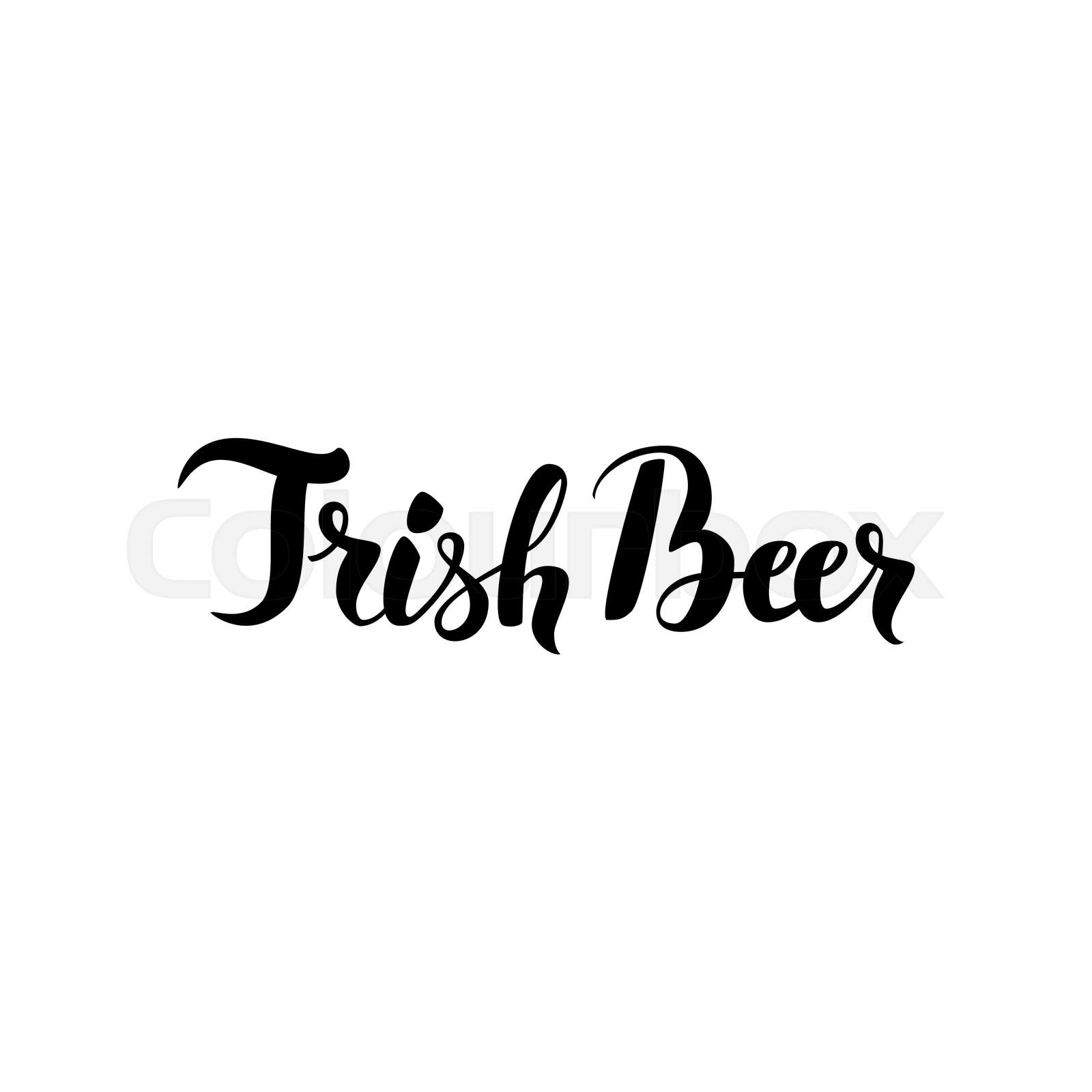 Irish Beer Lettering | Stock vector | Colourbox