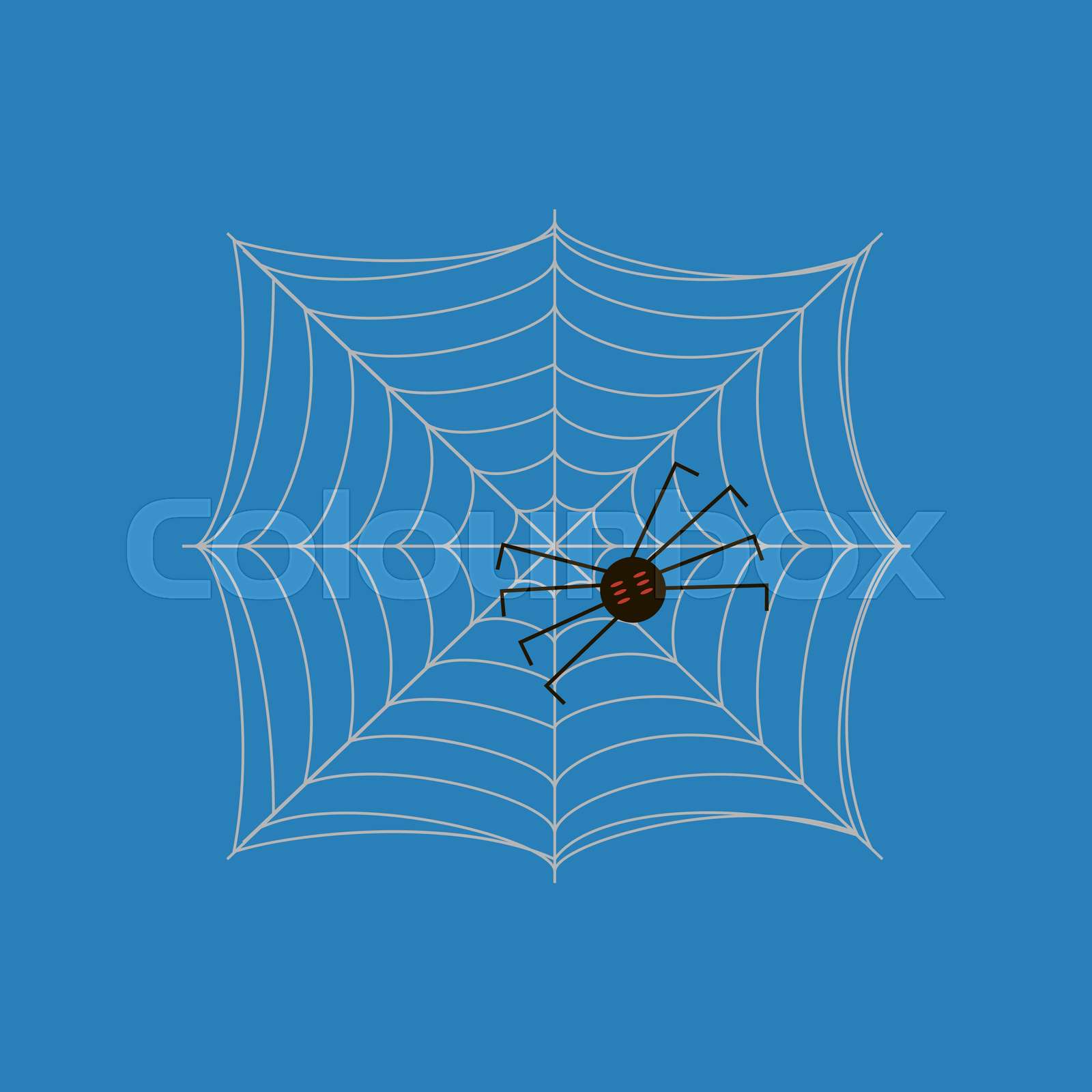 enke, sort, edderkop | Stock vektor | Colourbox