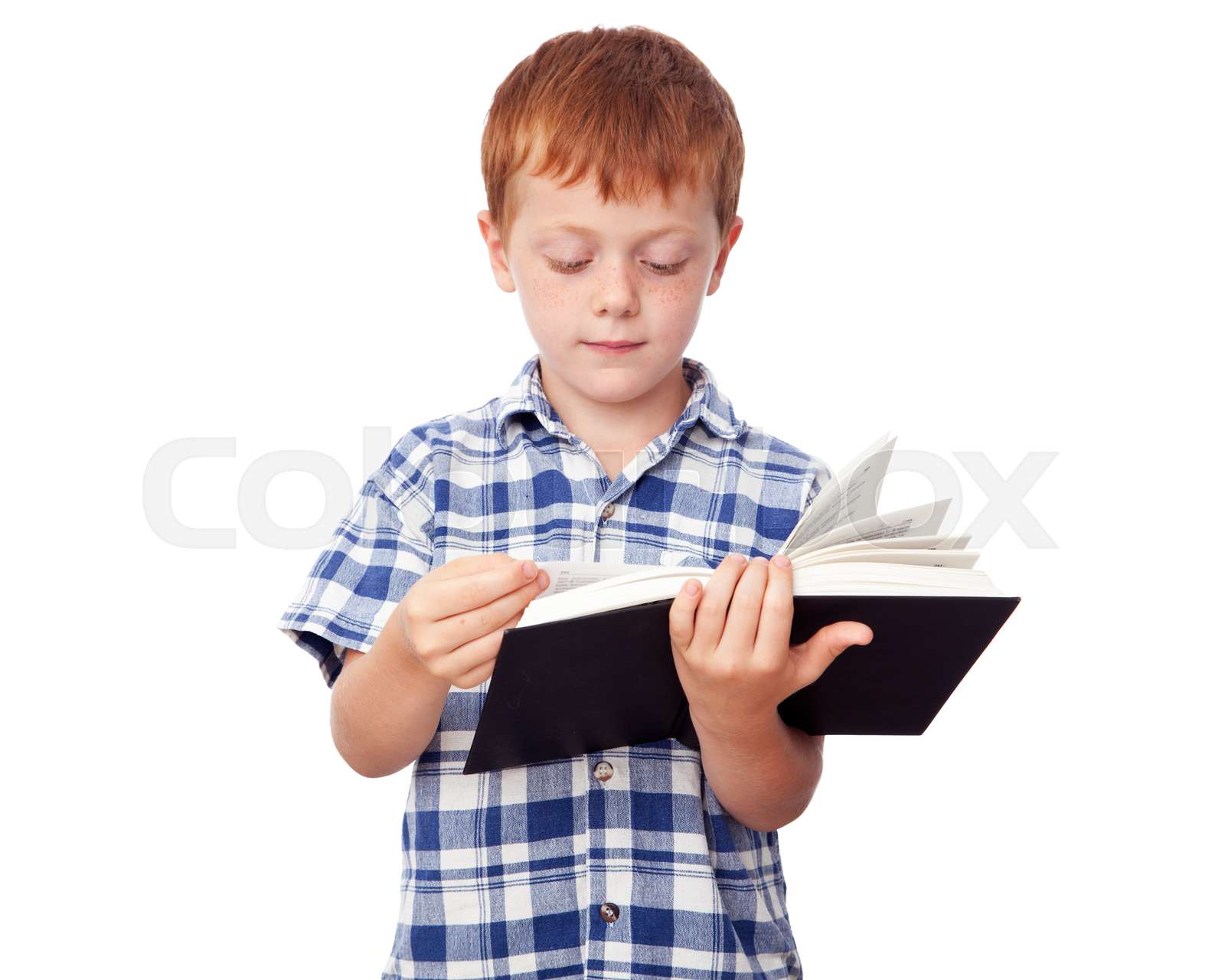 boy reading a book | Stock image | Colourbox