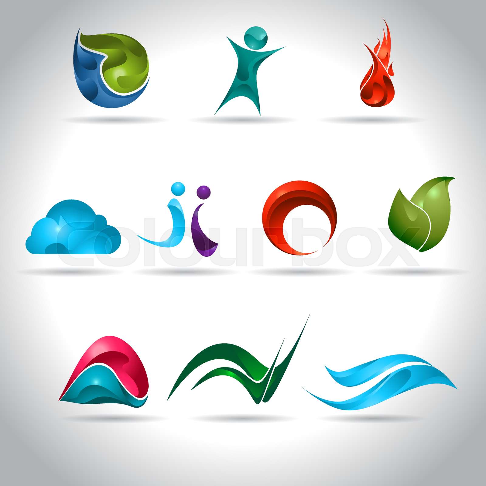 abstract icon | Stock vector | Colourbox