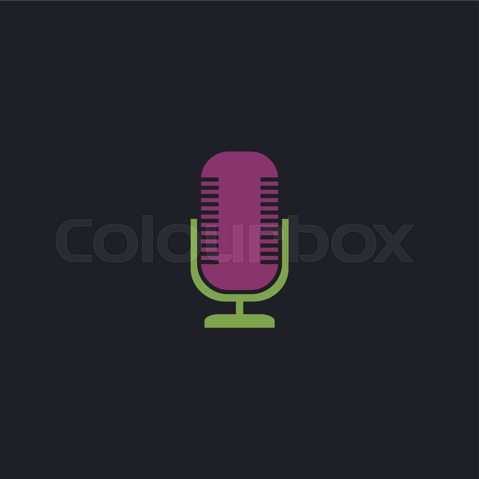 Microphone computer symbol | Stock vector | Colourbox
