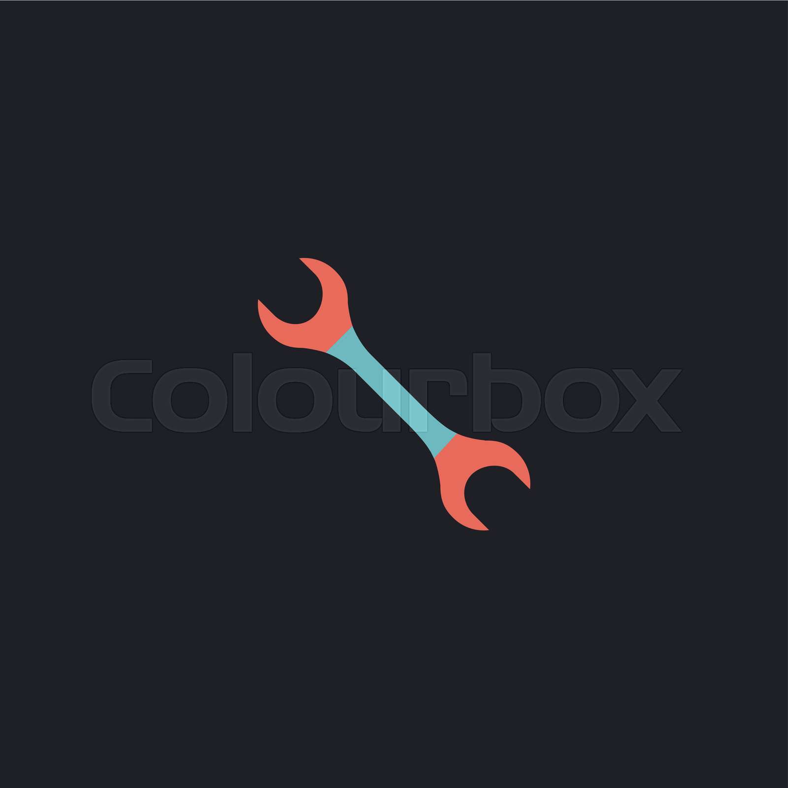 spanner computer symbol | Stock vector | Colourbox