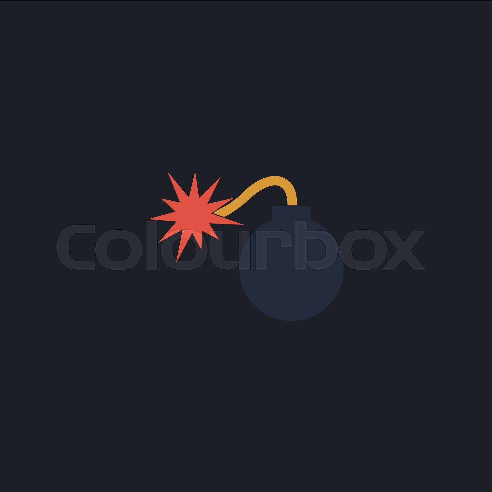 Bomb computer symbol | Stock vector | Colourbox