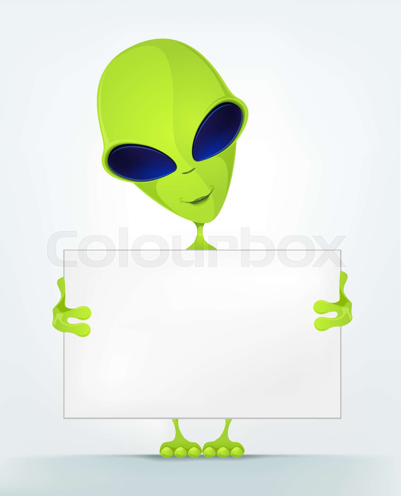 Funny Alien Cartoon Illustration | Stock image | Colourbox