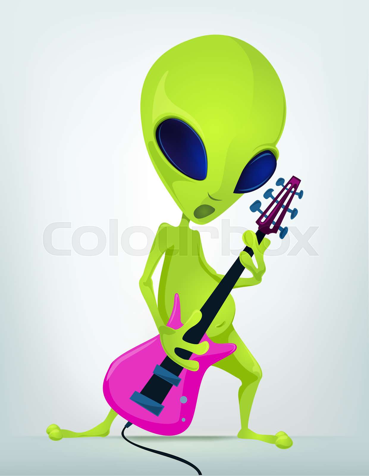 Funny Alien Cartoon Illustration | Stock image | Colourbox
