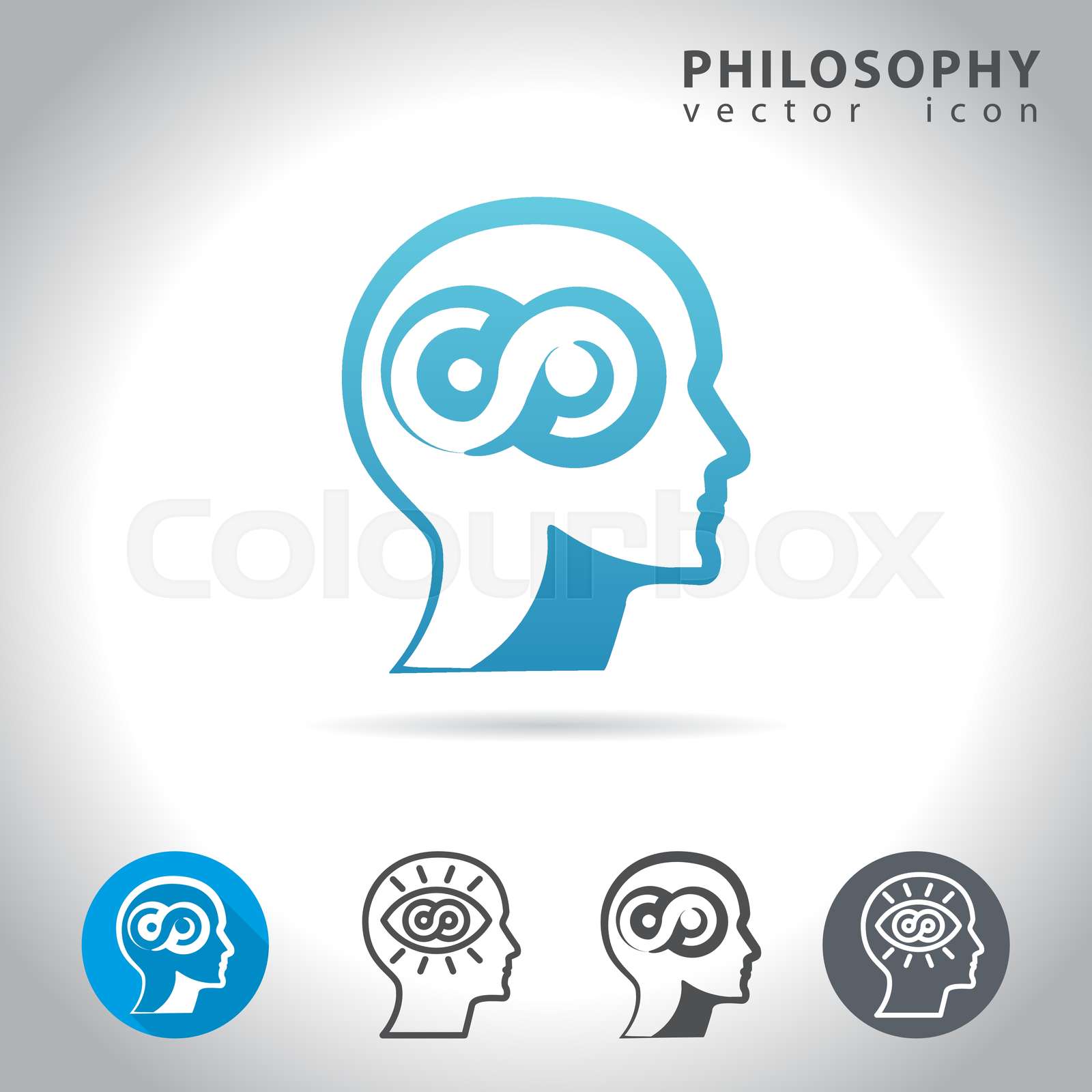 philosophy icon set | Stock vector | Colourbox