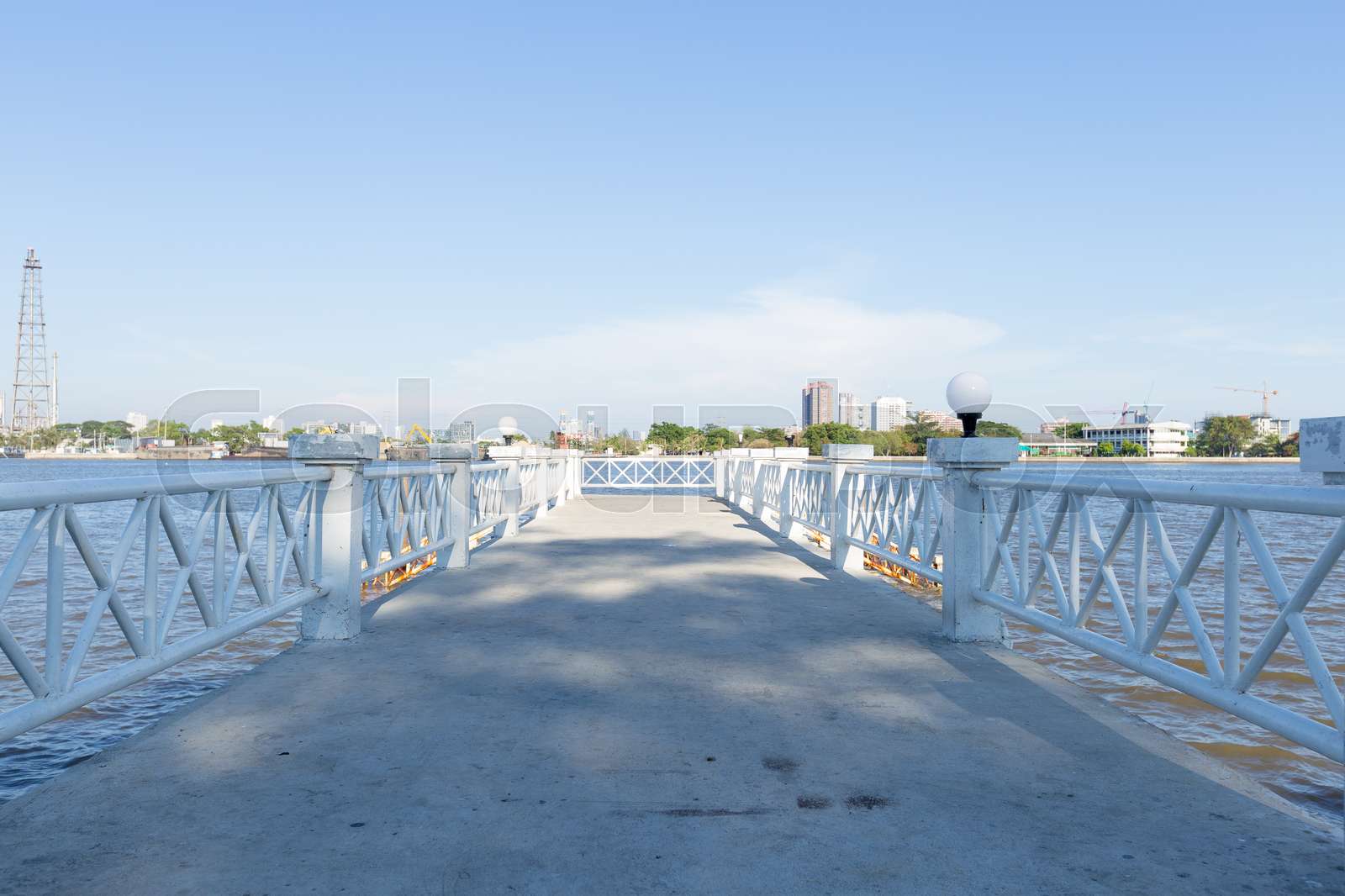 Bridge river port | Stock image | Colourbox